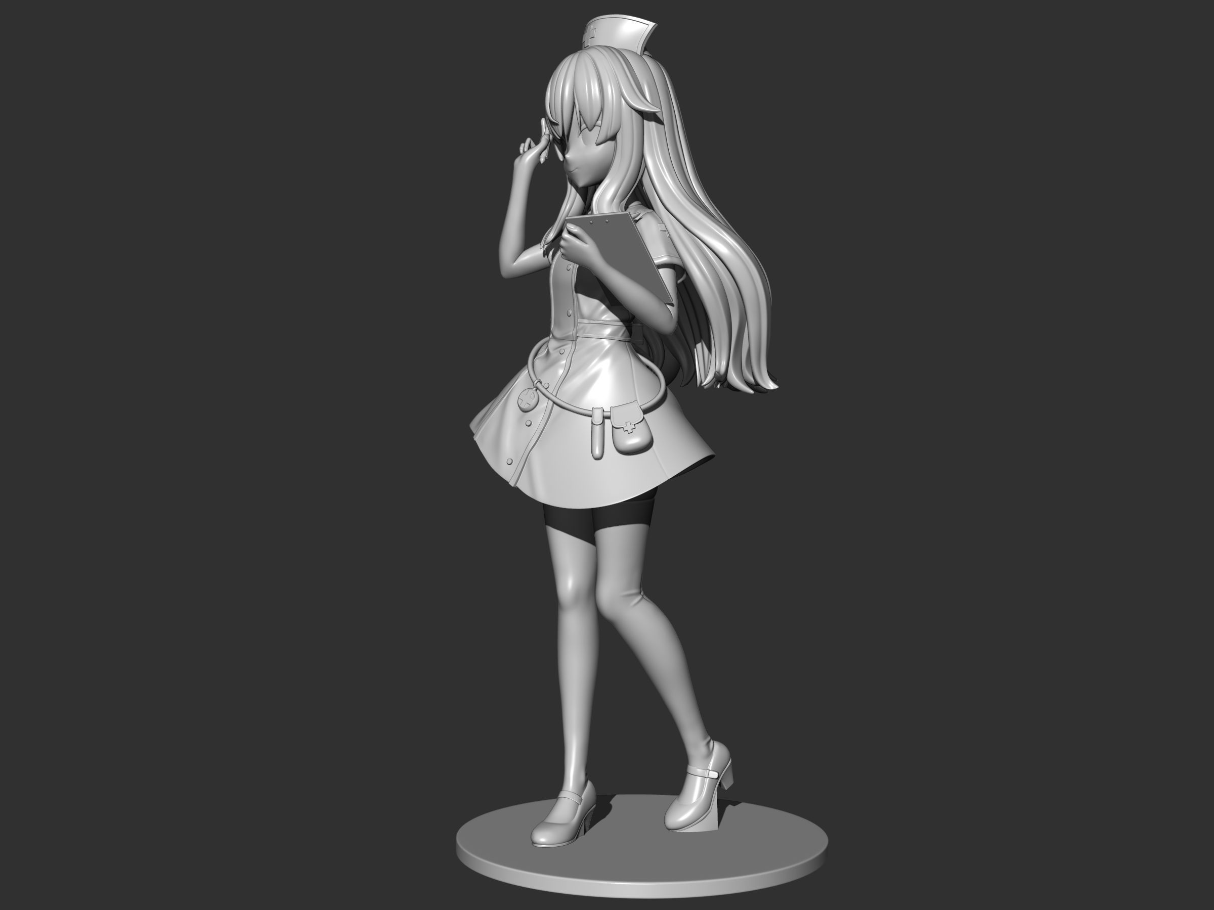 Nobeta Nurse figure 3d 3D model 3D printable | CGTrader