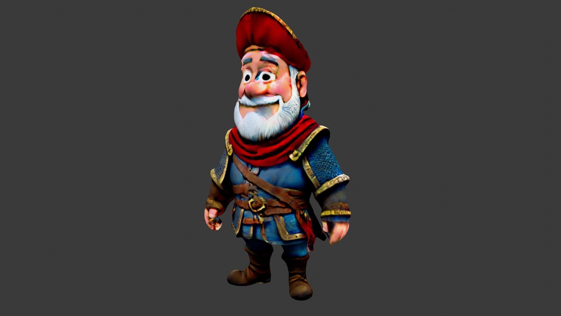 3D model Medieval Man Trader VR / AR / low-poly | CGTrader