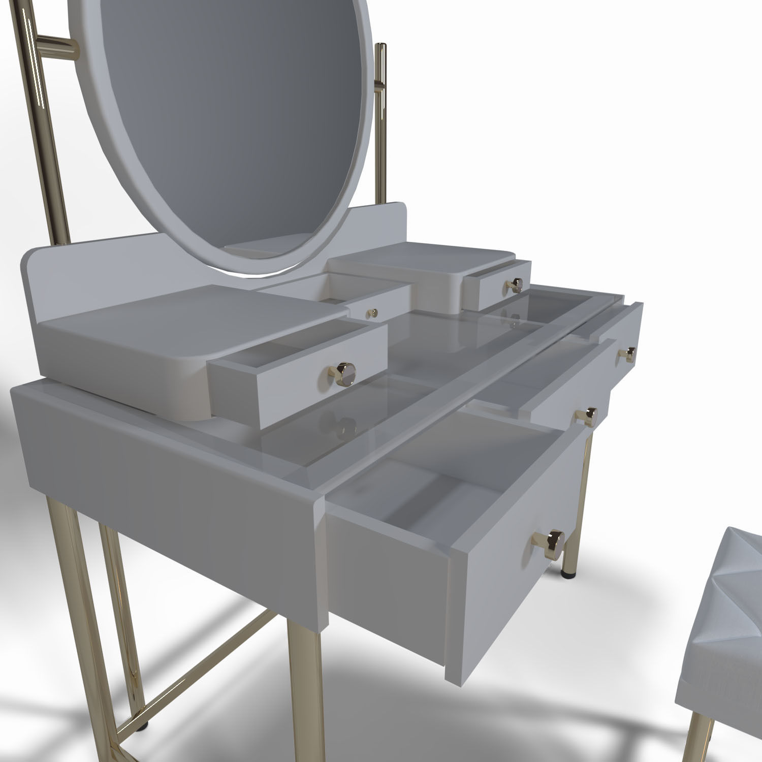 Makeup vanity 3dmax 3D model animated | CGTrader