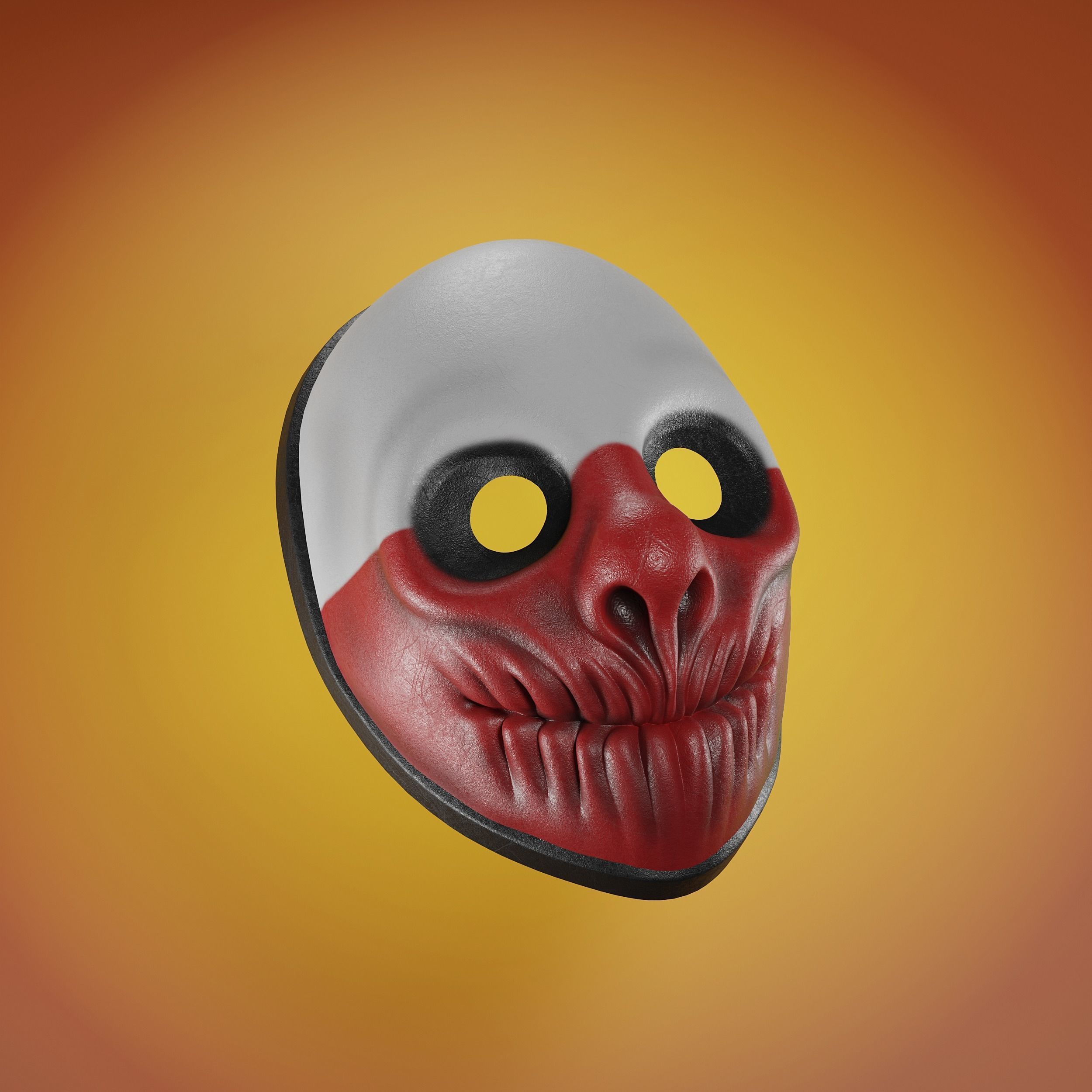 Wolf mask from Payday 2 3D model 3D printable | CGTrader