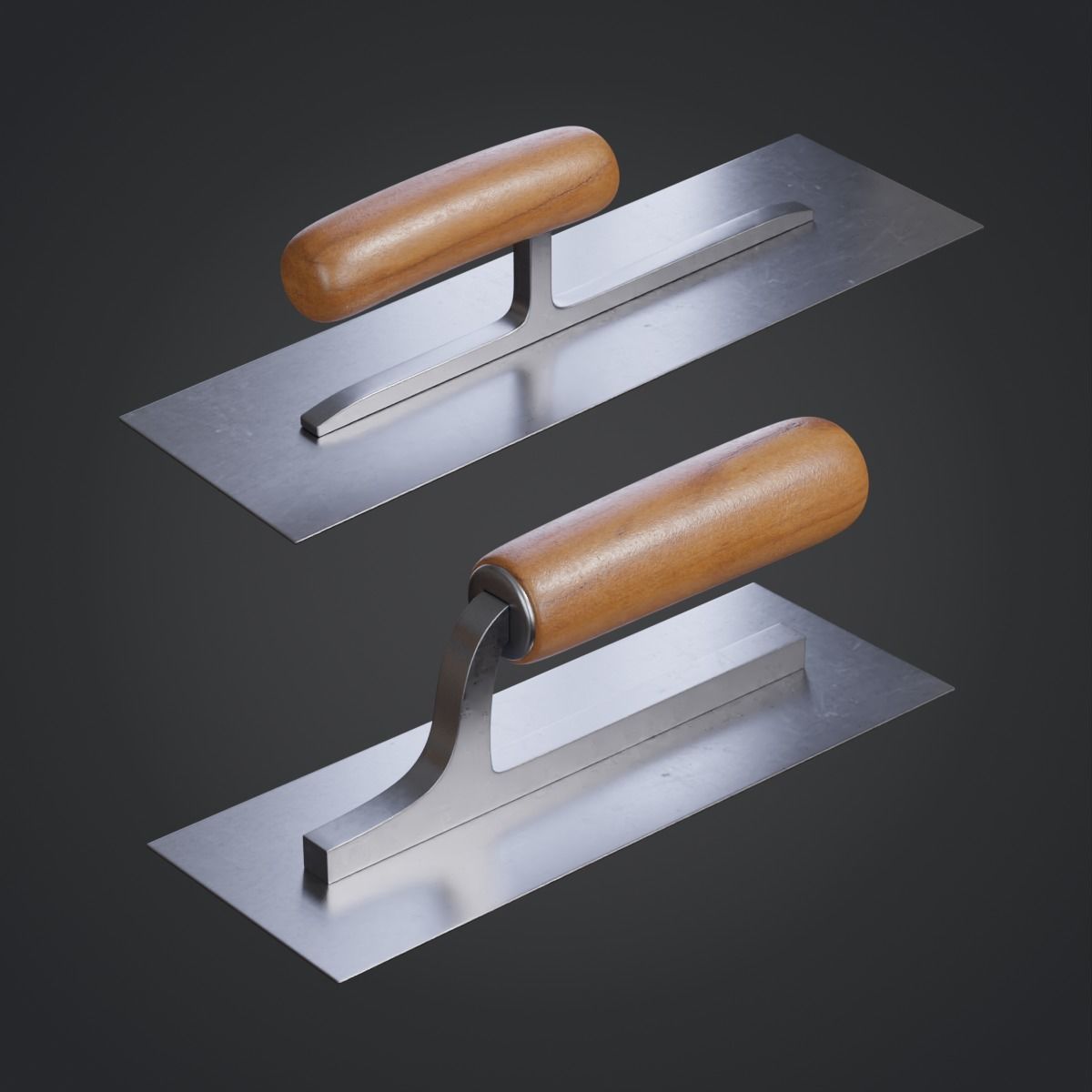 Two Plastering Trowels 3D Model Collection | CGTrader