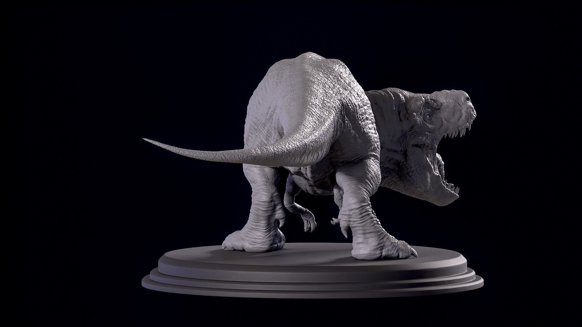 TRex roaring ready to print 3D model 3D printable | CGTrader