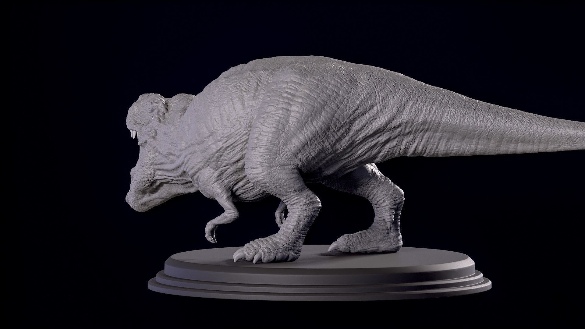 TRex roaring ready to print 3D model 3D printable | CGTrader