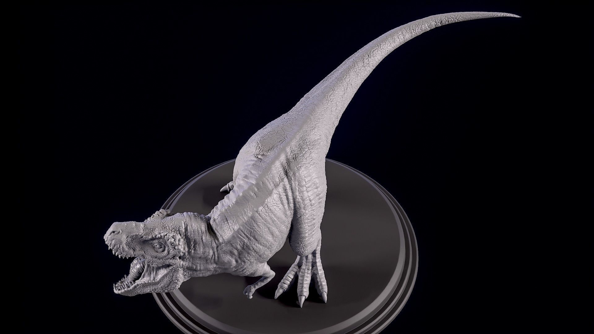 TRex roaring ready to print 3D model 3D printable | CGTrader