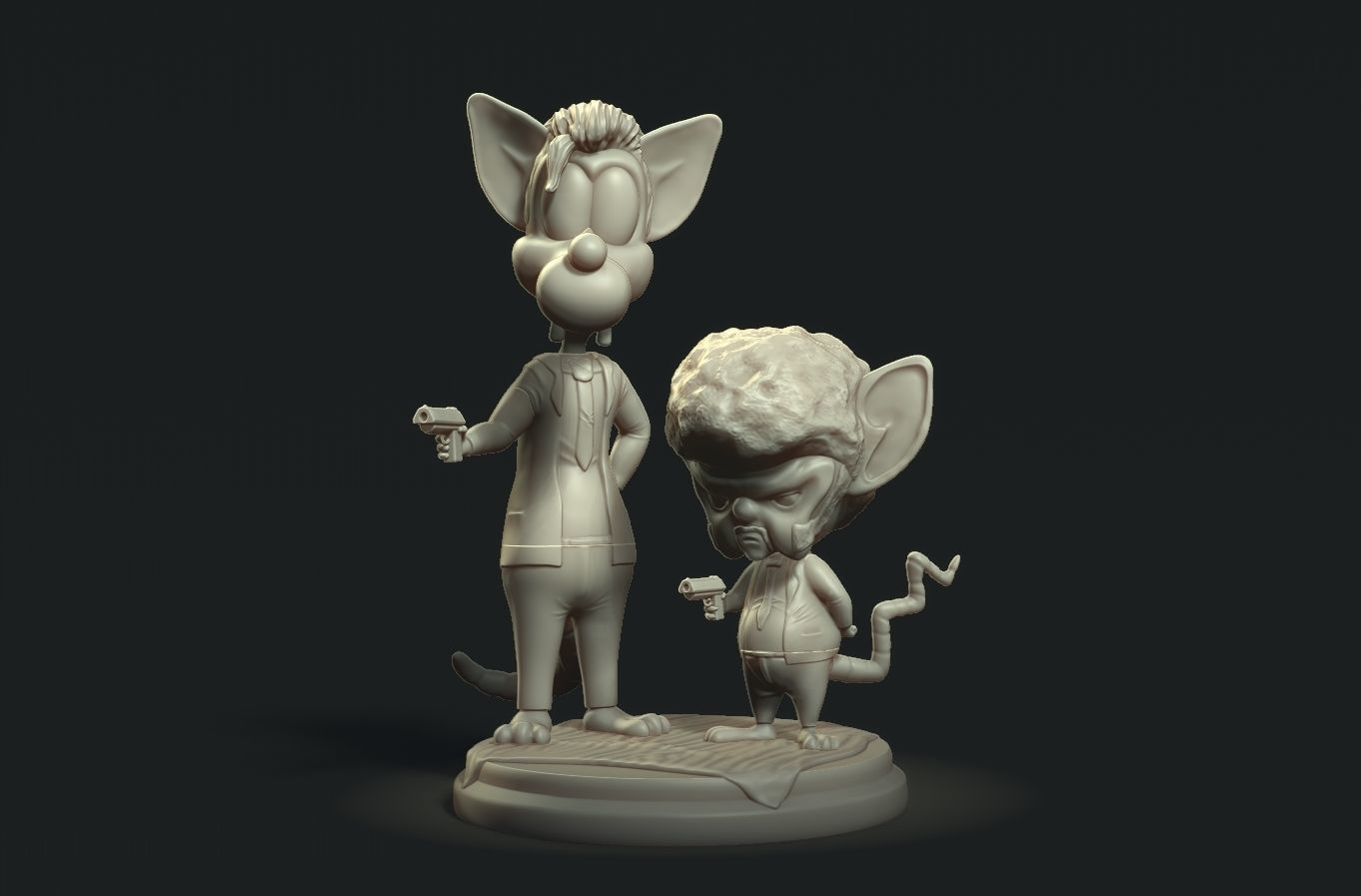 Pink and Brain Pulp Fiction 3D model 3D printable | CGTrader