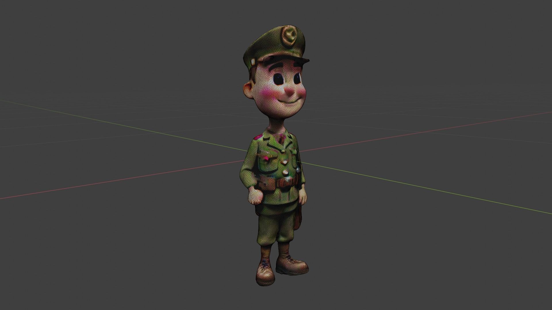 3D model Postman Soldier VR / AR / low-poly | CGTrader
