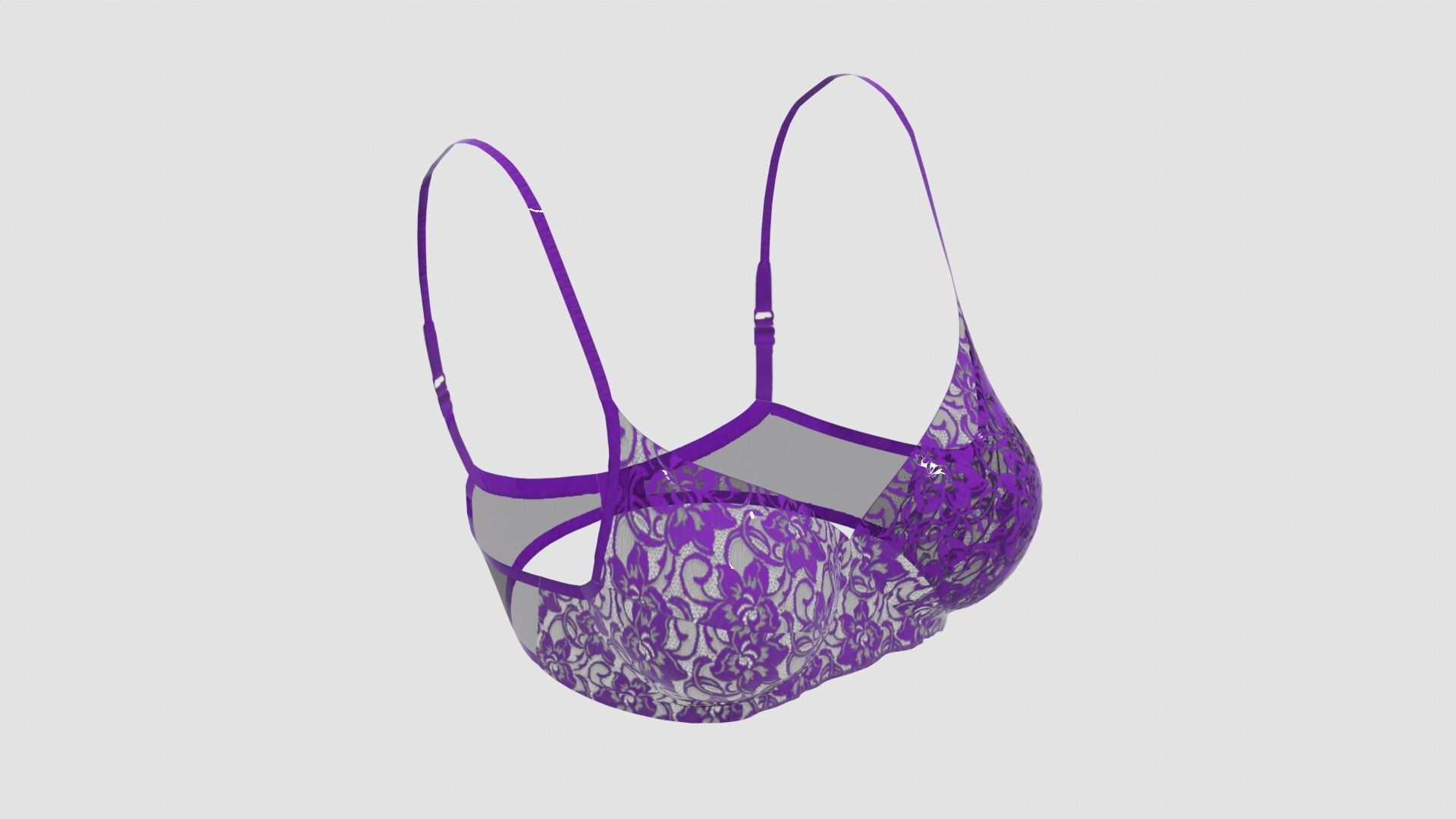 Wired Lace Bra 3D model | CGTrader