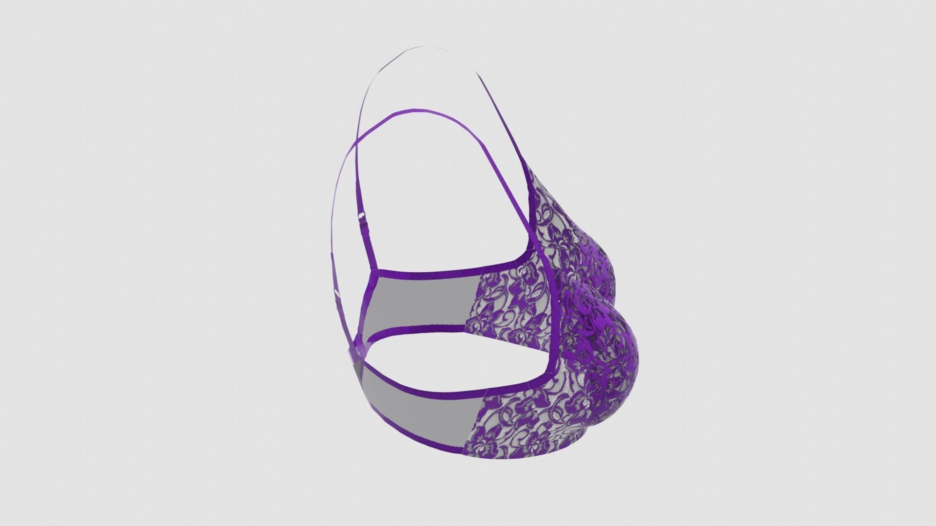 Wired Lace Bra 3D model | CGTrader