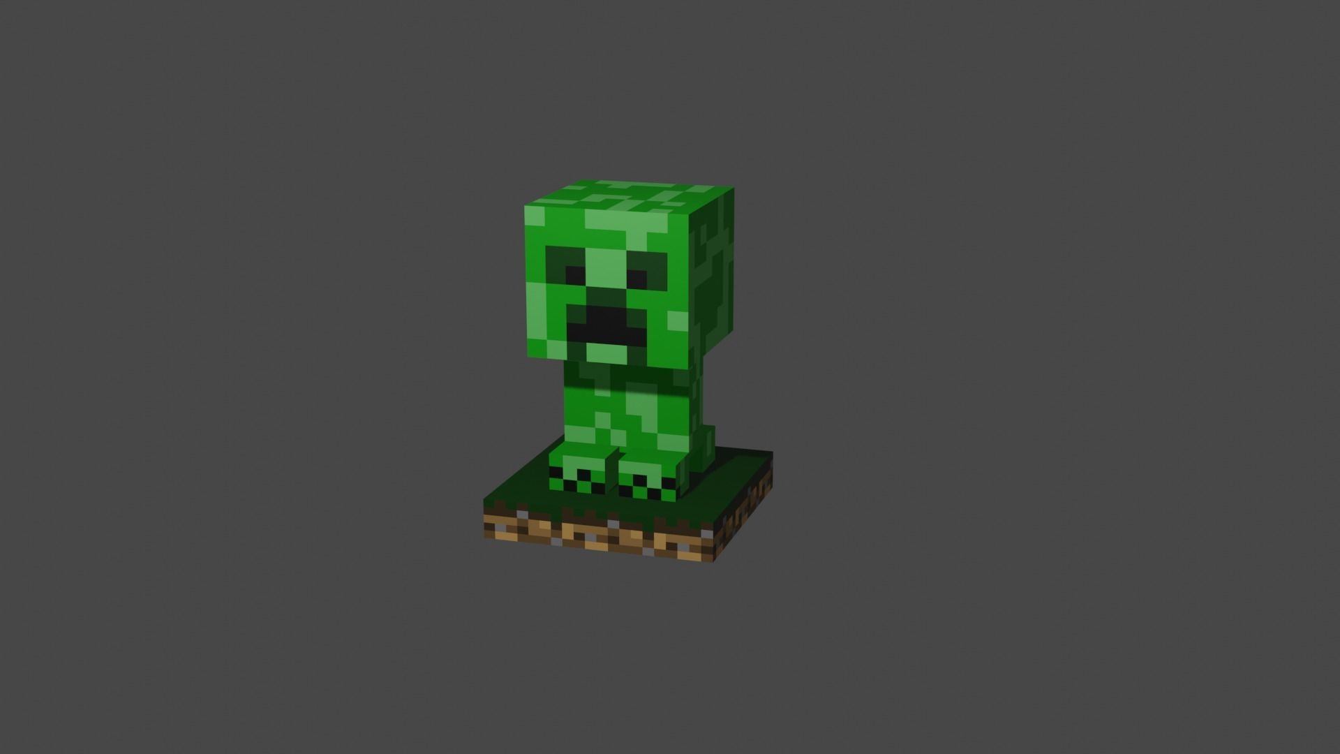 3D model Minecraft Creeper Figurine VR / AR / low-poly | CGTrader