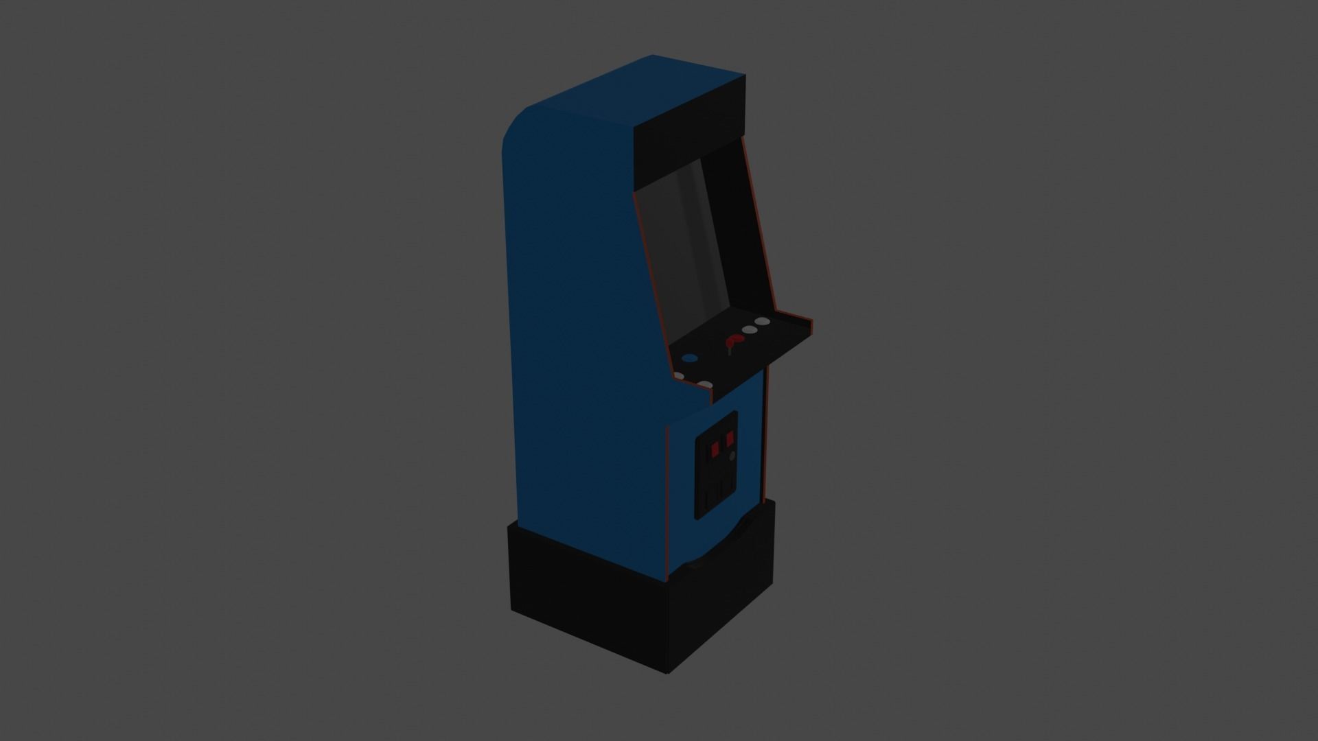 Retro Arcade Machine free 3D model | CGTrader