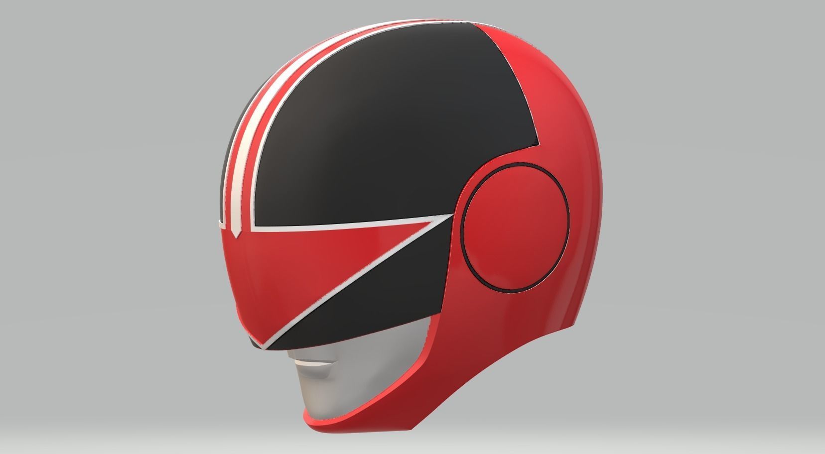 Power Rangers Time Force Red Ranger helmet 3D model 3D printable | CGTrader
