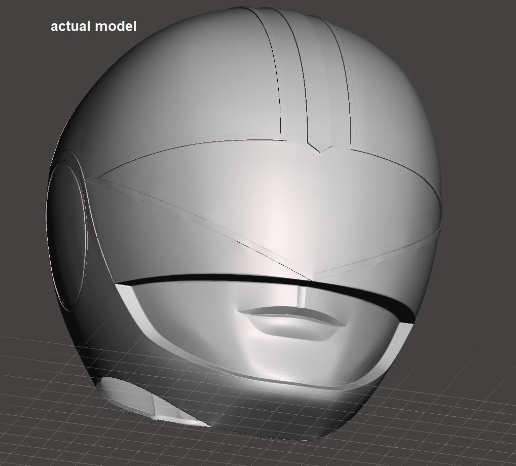 Power Rangers Time Force Red Ranger helmet 3D model 3D printable | CGTrader