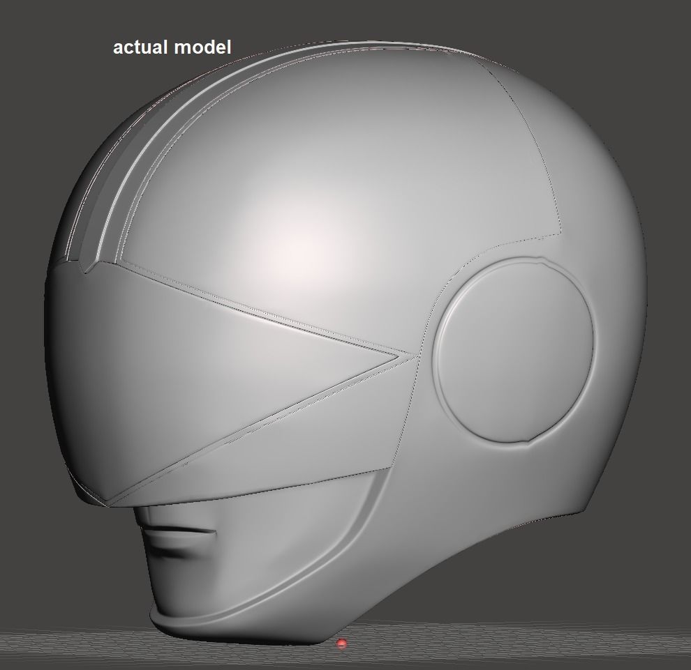 Power Rangers Time Force Green Ranger Helmet 3d Model 3d Printable Cgtrader