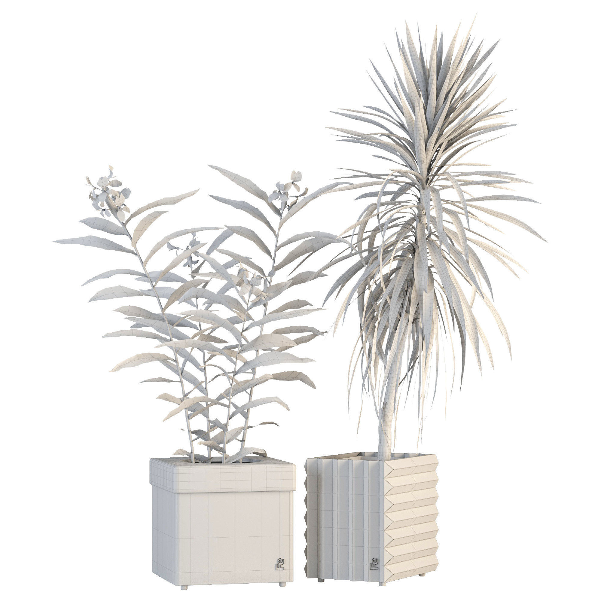 Plant set-014 3D model | CGTrader