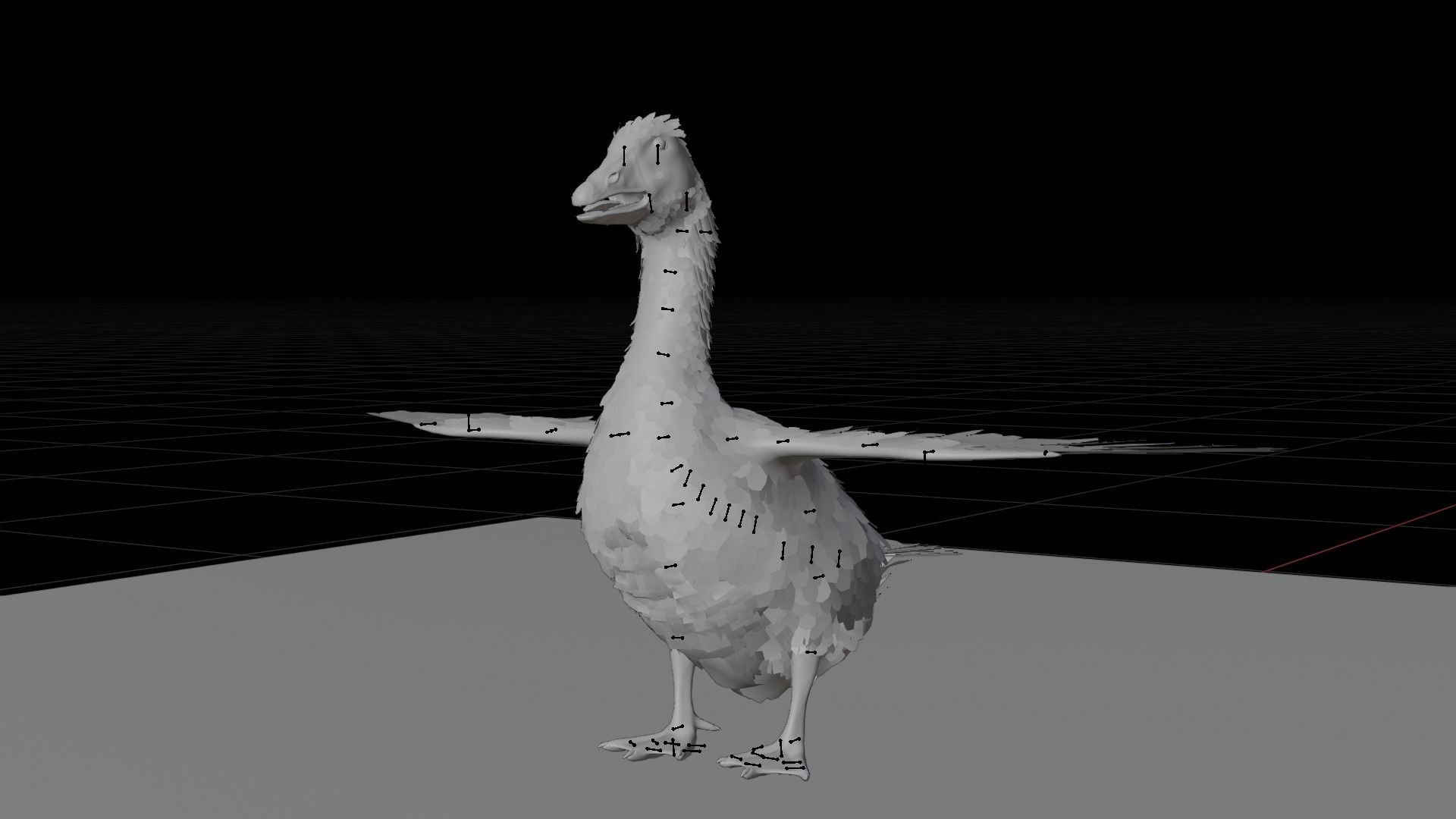 Goose High poly Model 3D model animated rigged | CGTrader