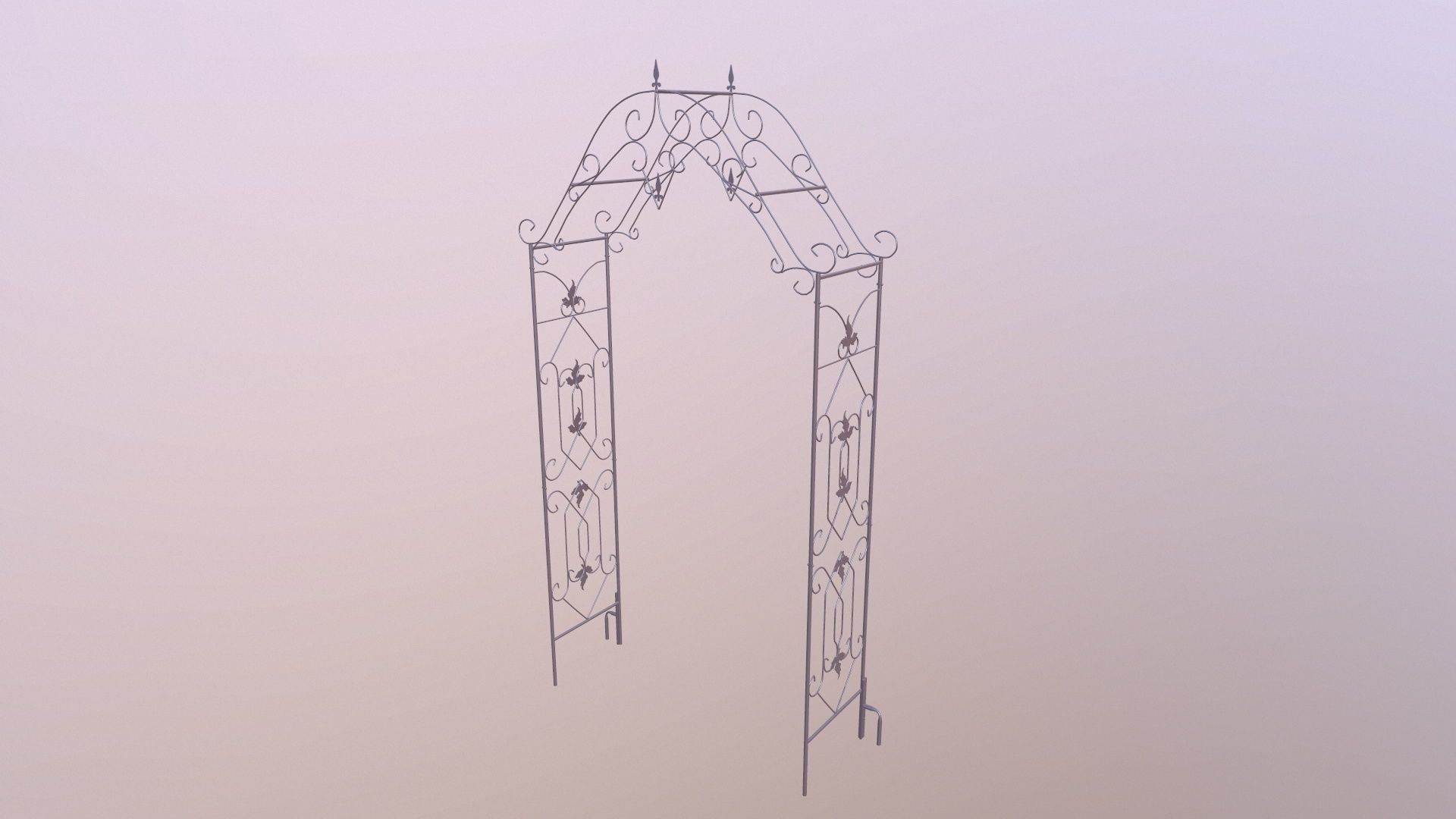 Various Climbing Metal Arch 3D model | CGTrader