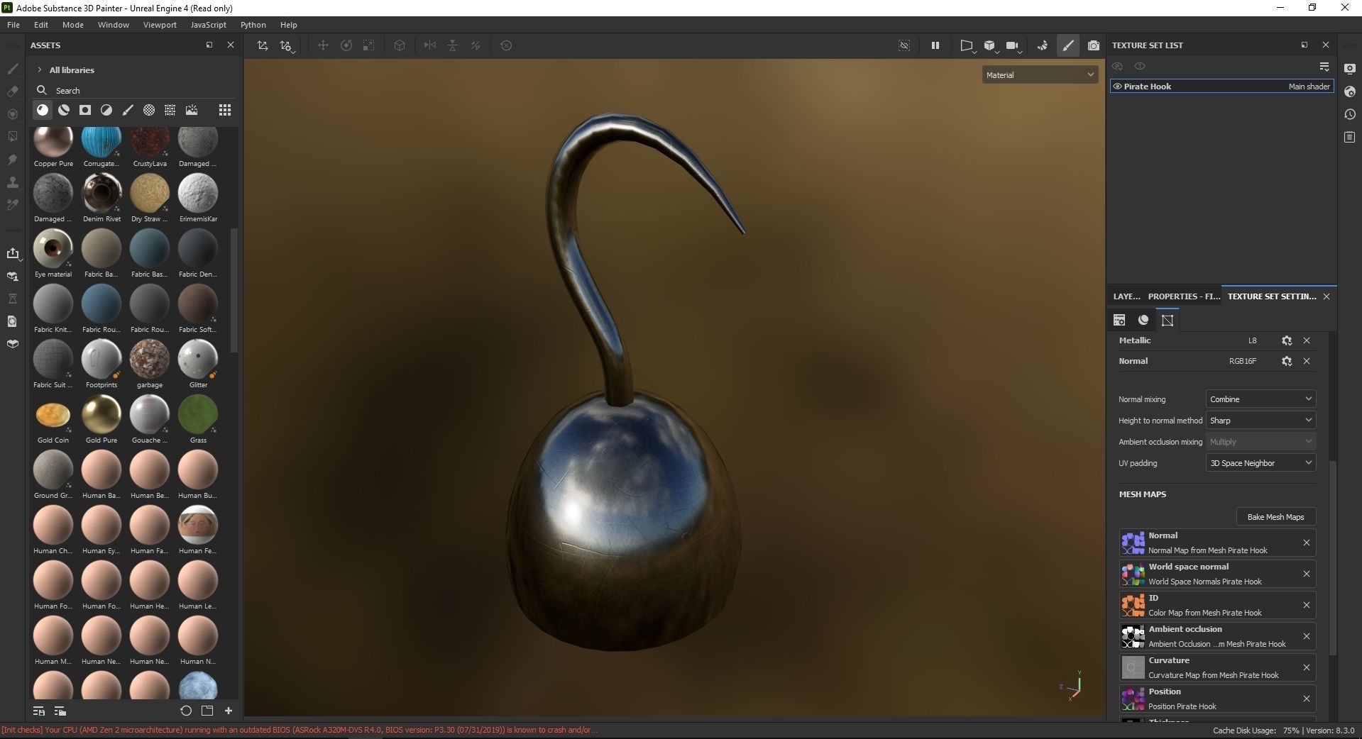 3D model Pirate Hook 3D Model VR / AR / low-poly | CGTrader