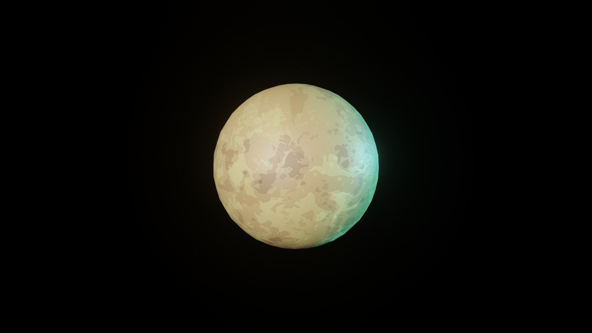 3D model Stylized Planet Venus 3D Model 2k 4k 8k Textures VR / AR / low ...