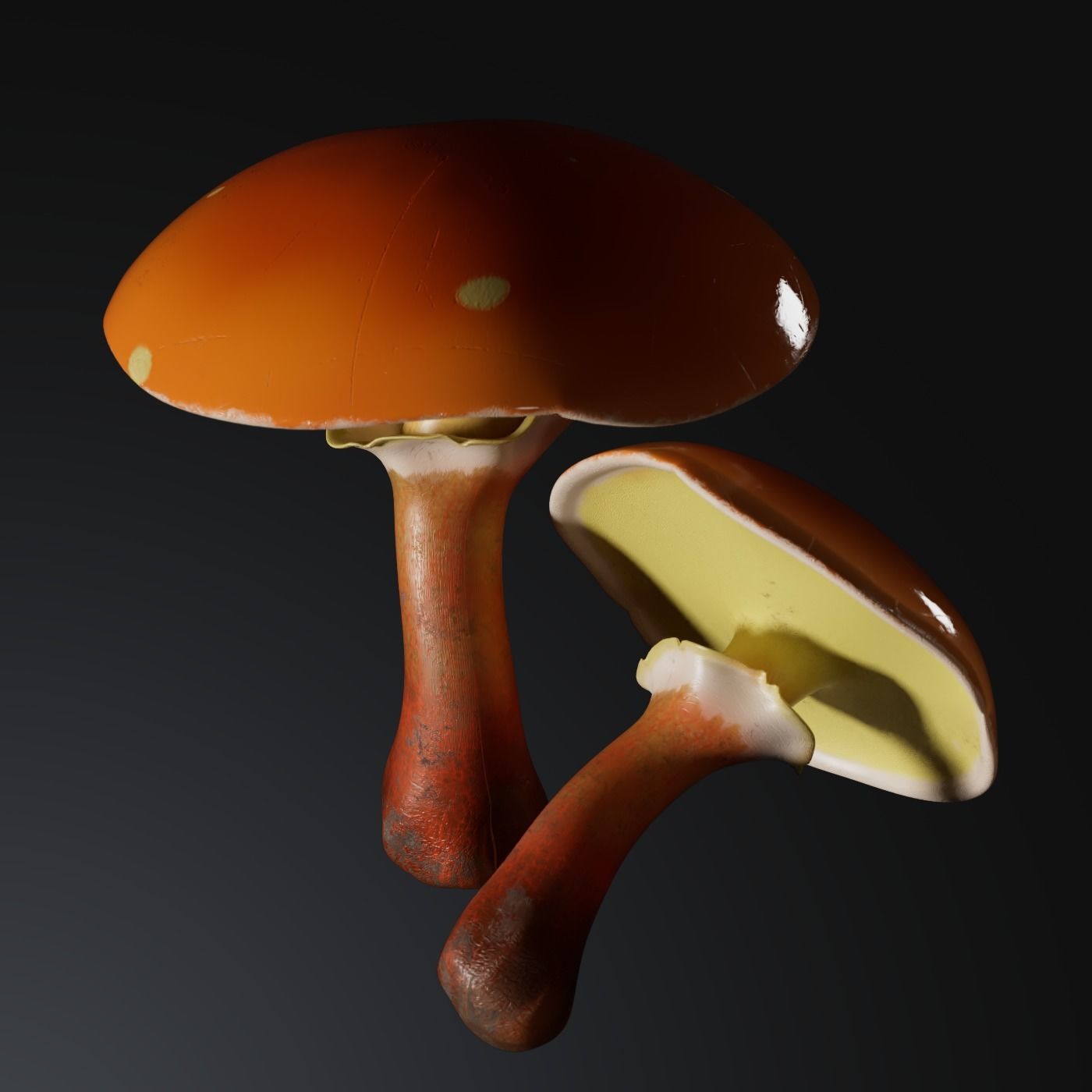 Oiler mushroom 3D model | CGTrader