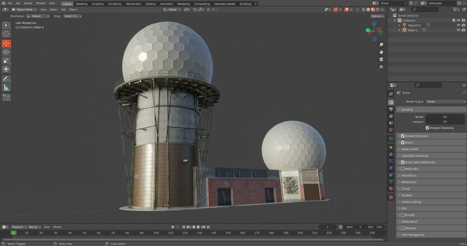 3D model Radar Base 2 Types VR / AR / low-poly | CGTrader