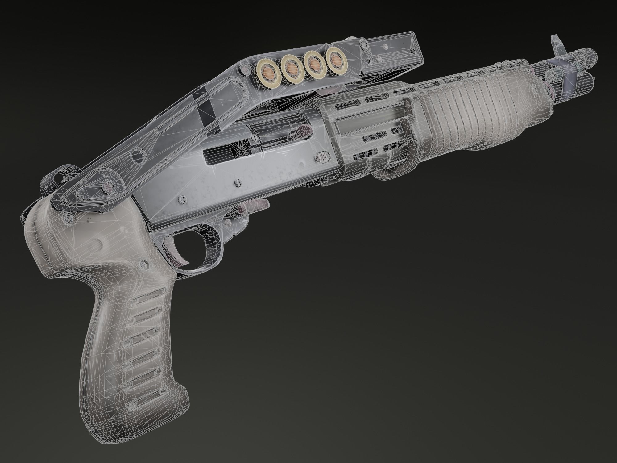 3D model Stylized shotgun VR / AR / low-poly | CGTrader