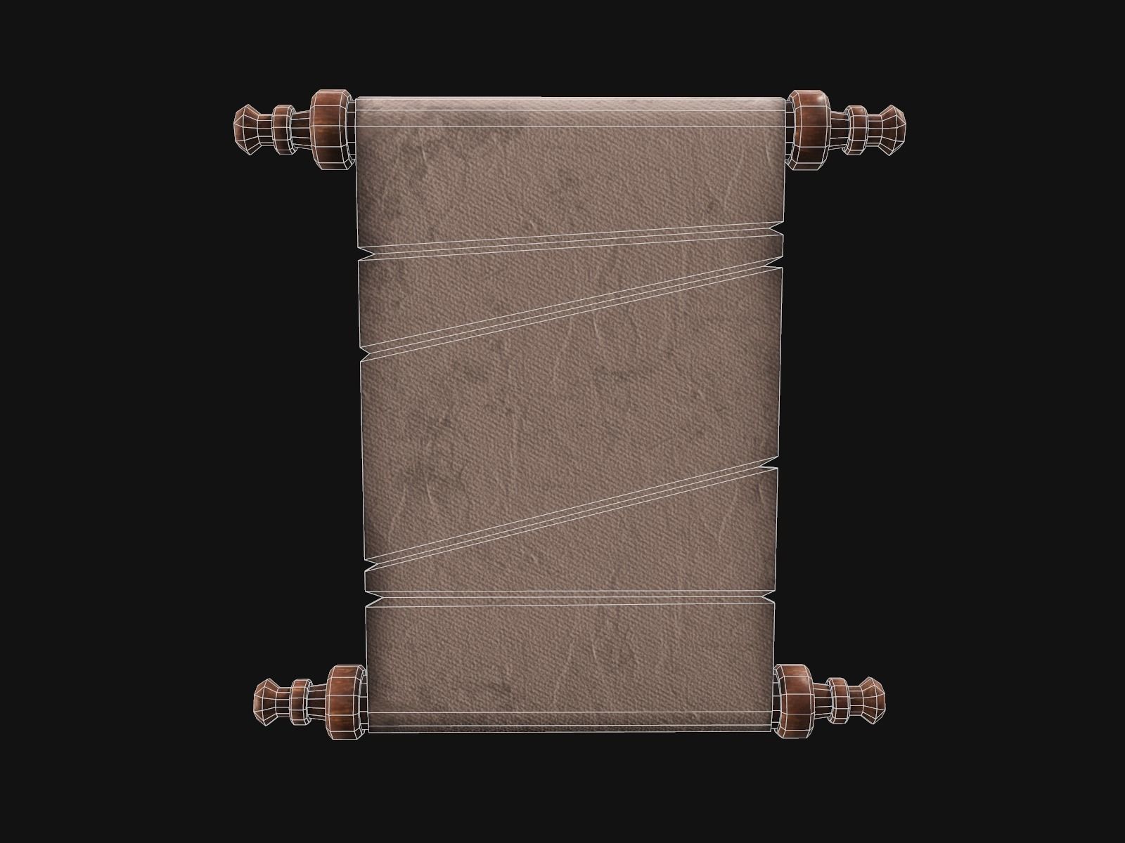 3D model Old Paper Scroll 3D model VR / AR / low-poly | CGTrader