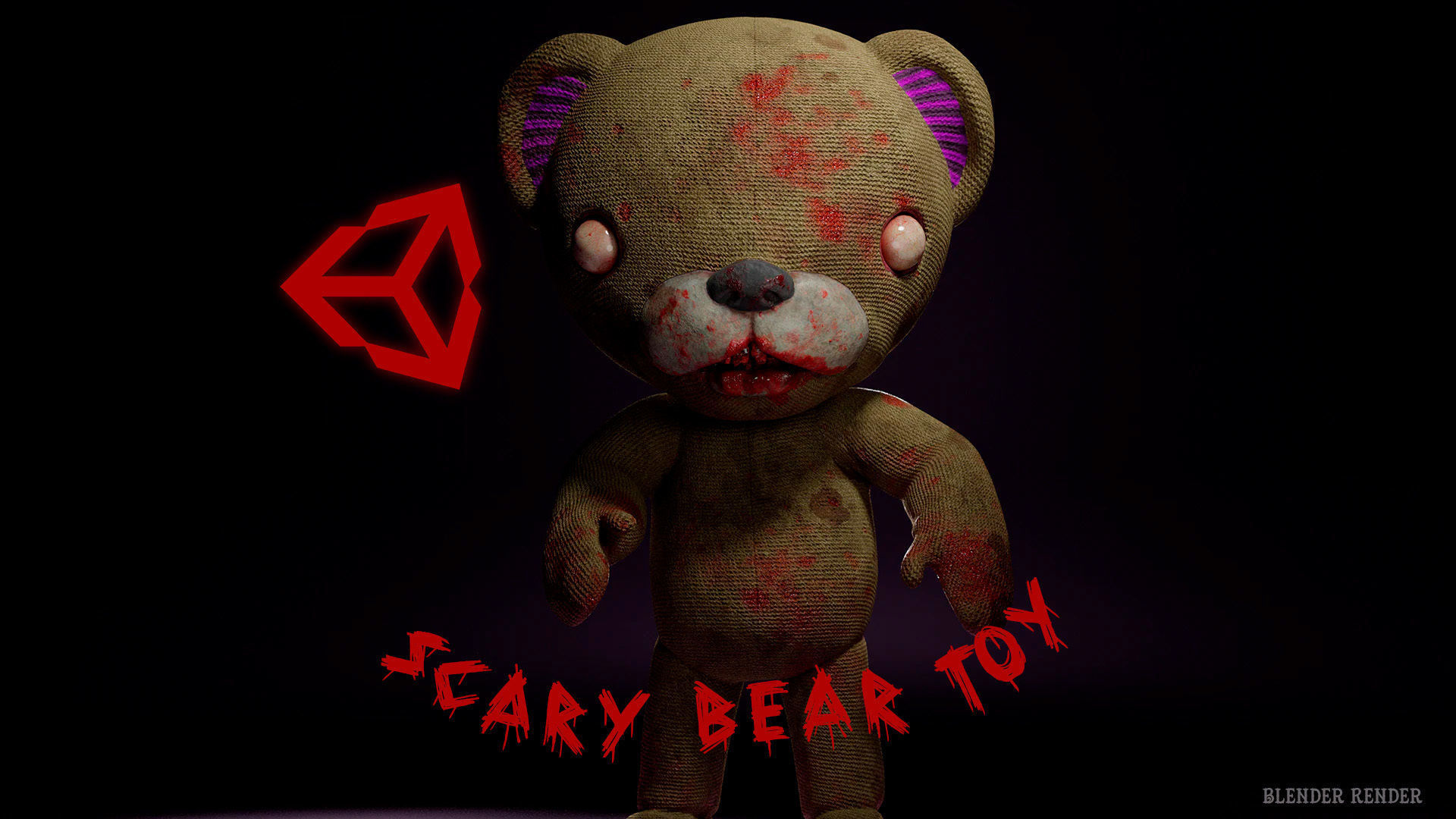 3D model Scary bear toy VR / AR / low-poly | CGTrader