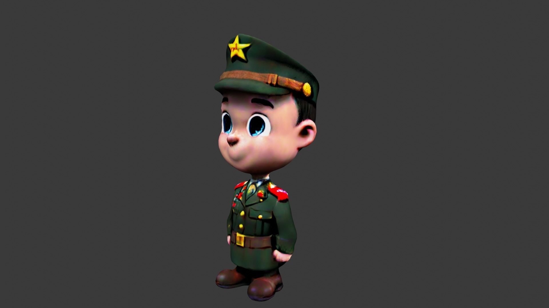 3D model WW2 Cartoon Soldier VR / AR / low-poly | CGTrader
