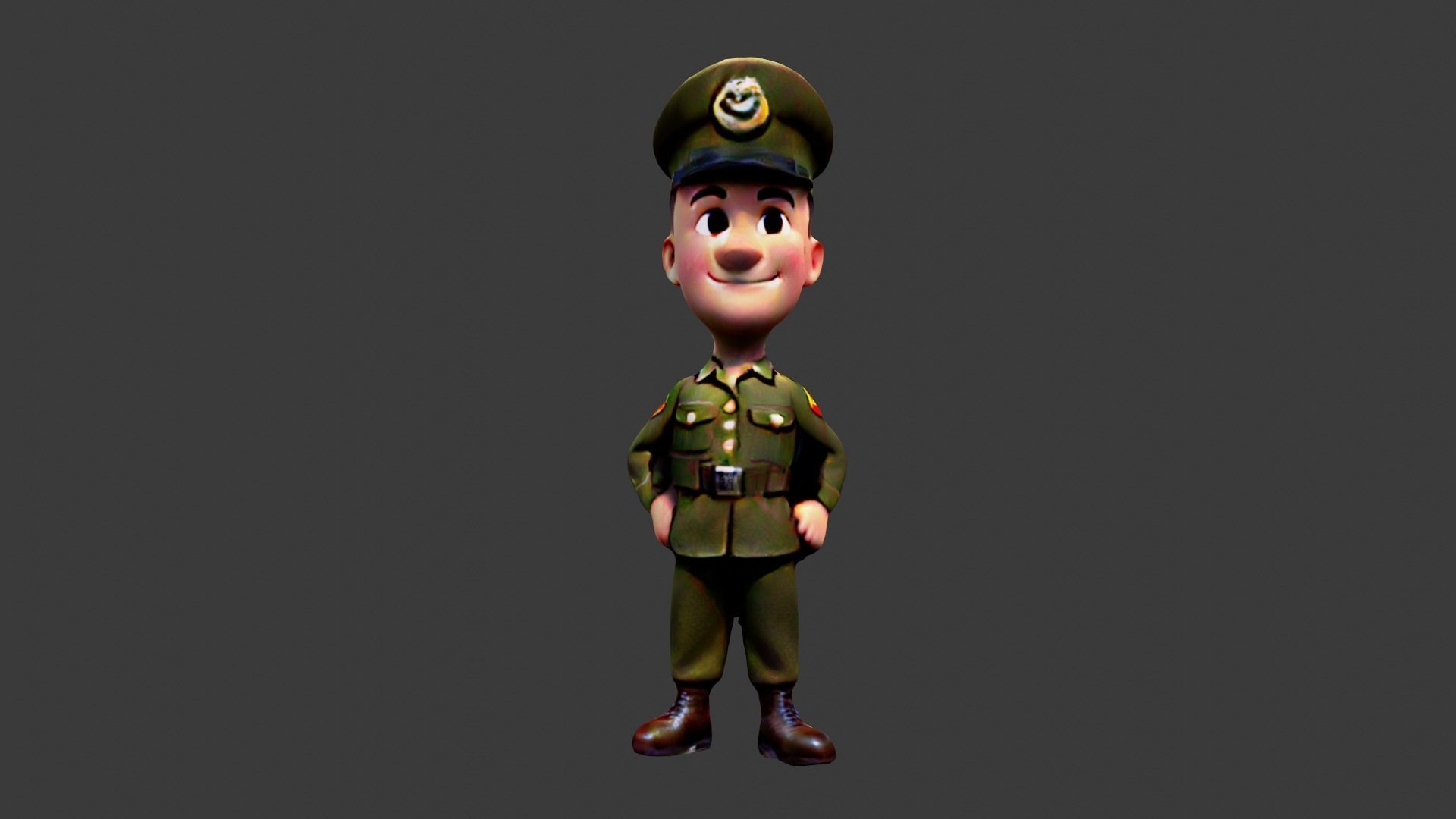 World War II Commander Soldier 3D model | CGTrader