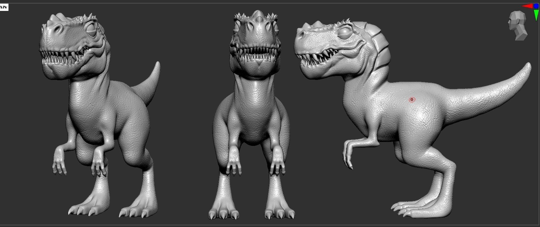 Miniature Dinosaur 3D model 3D printable | CGTrader