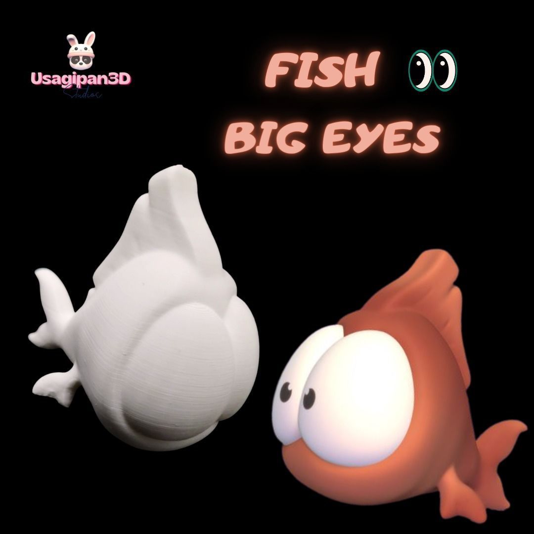 Fish Big Eyes 3D model 3D printable | CGTrader