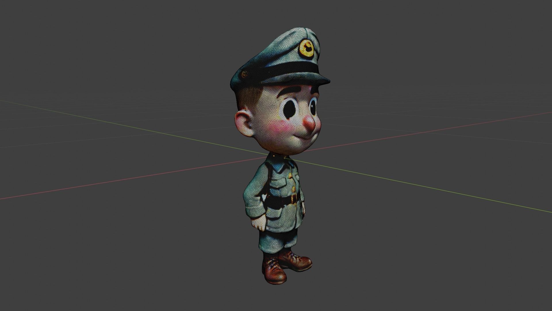 3D model World War II German Commander VR / AR / low-poly | CGTrader