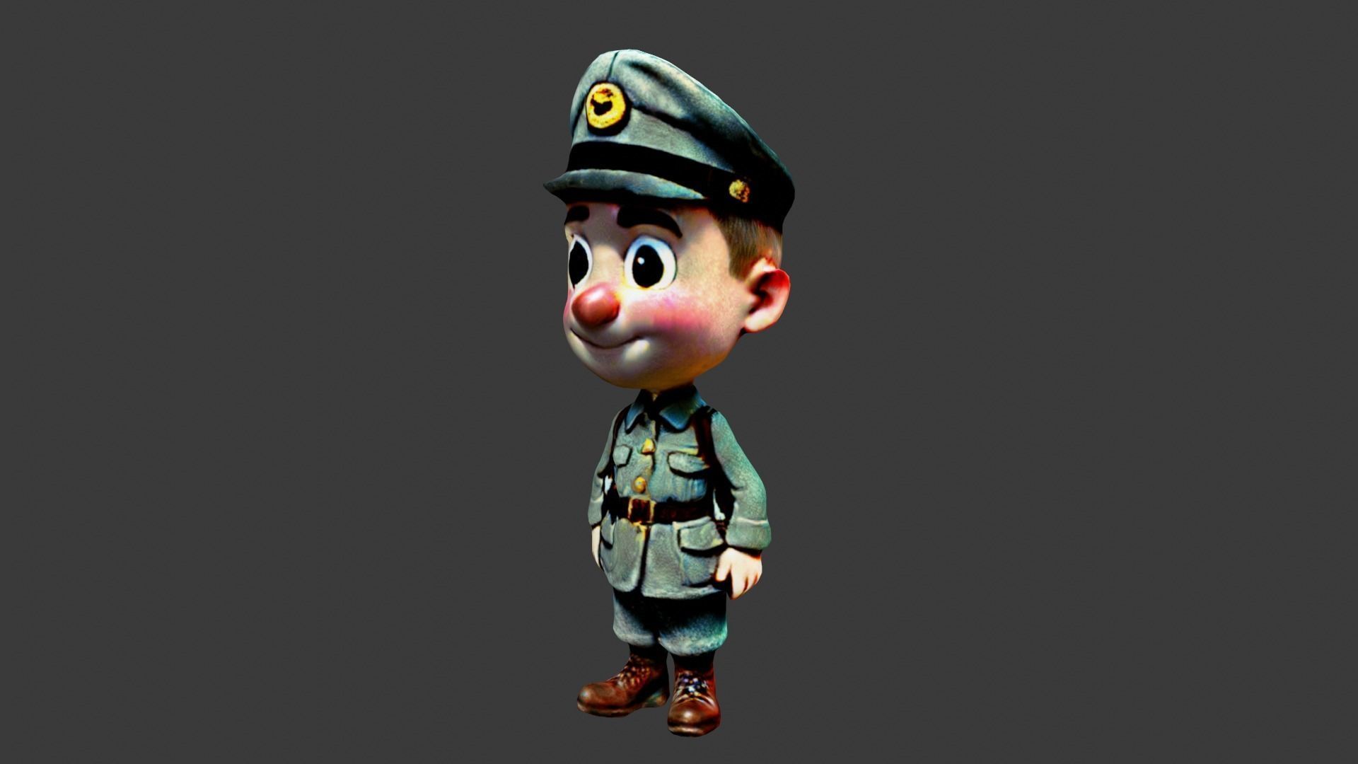3D model World War II German Commander VR / AR / low-poly | CGTrader