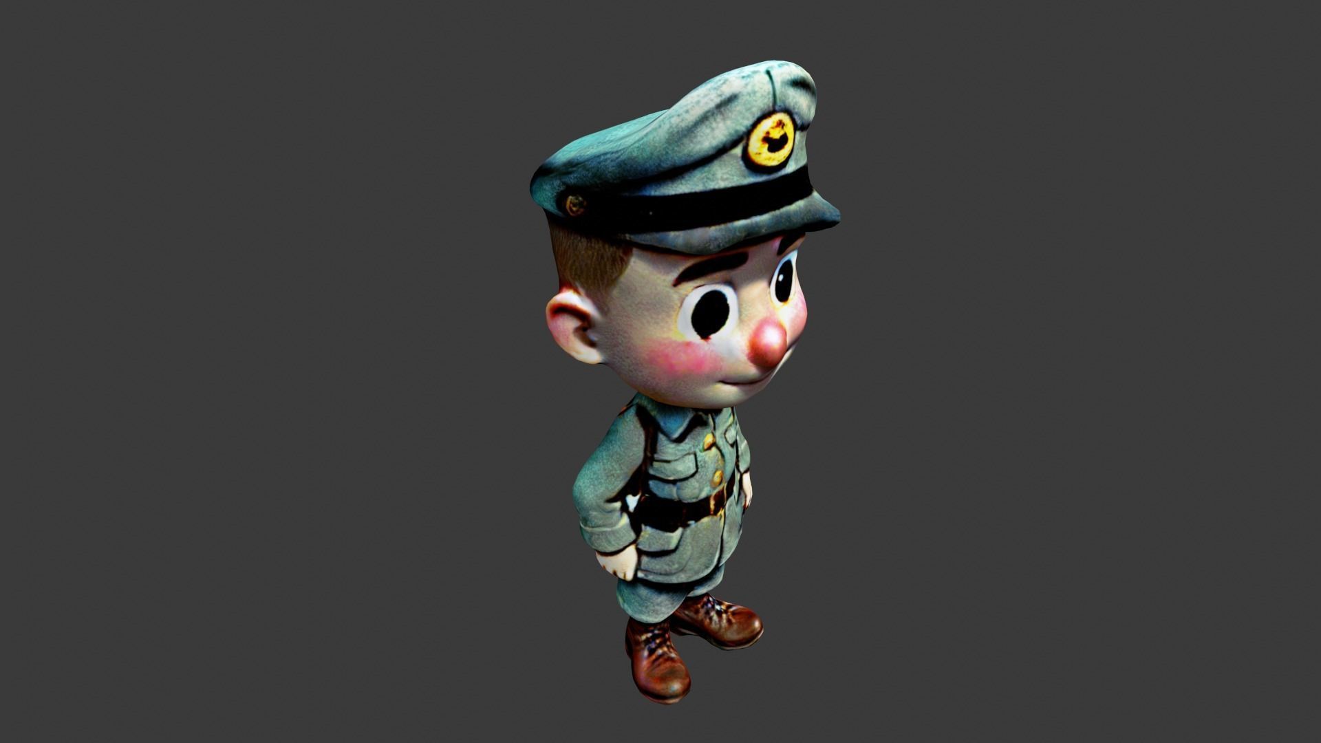 3D model World War II German Commander VR / AR / low-poly | CGTrader