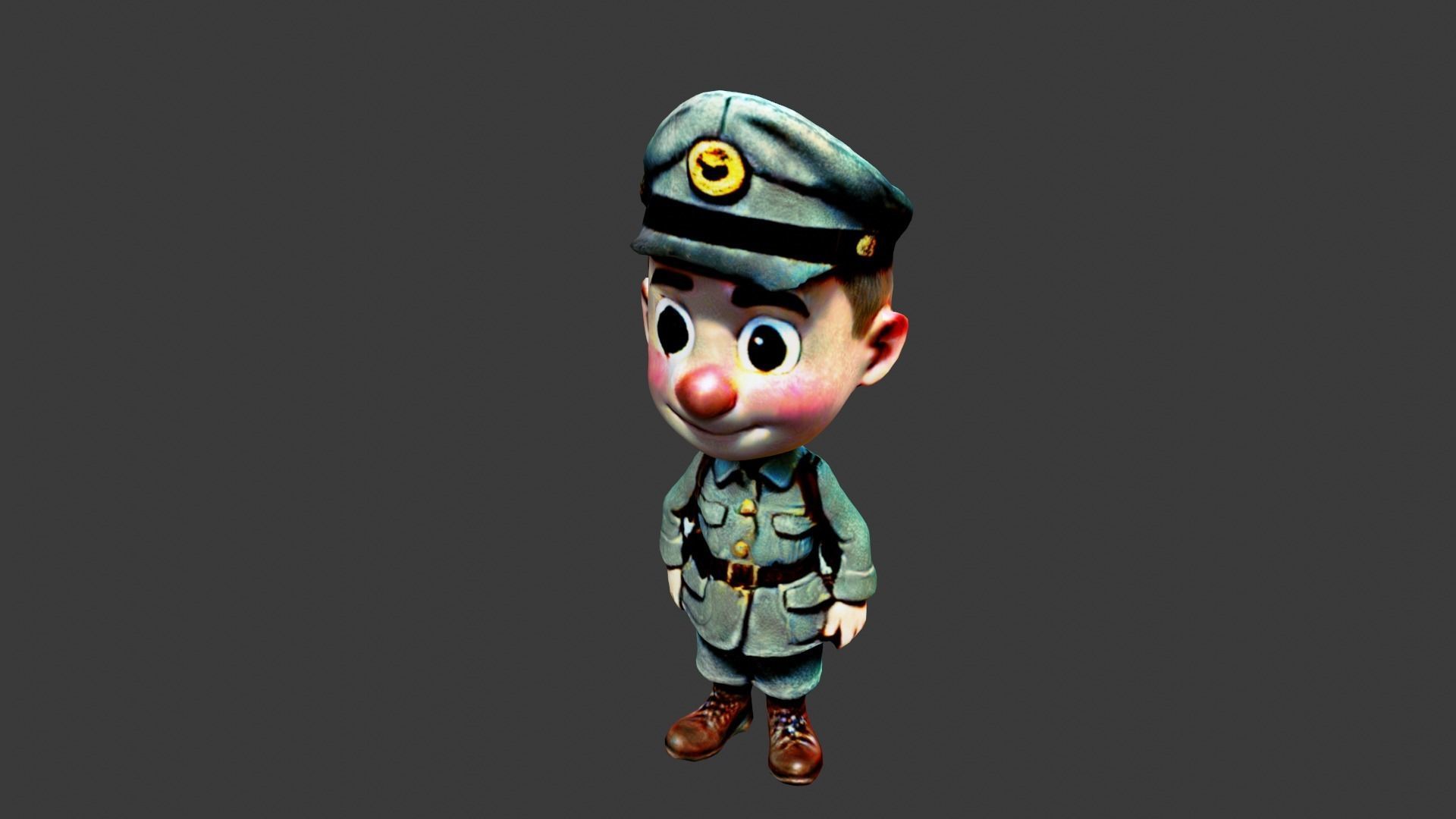 3D model World War II German Commander VR / AR / low-poly | CGTrader