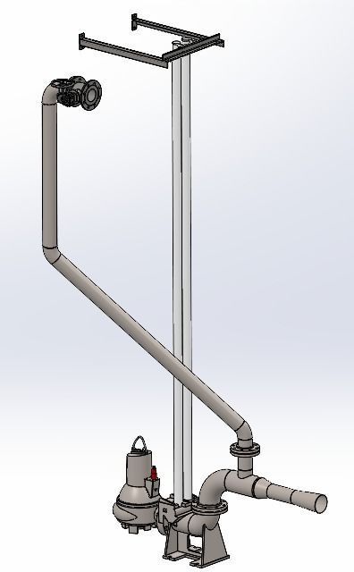 6 Inch Fluidyne Jet Mixer - Jet Aeration 3D model | CGTrader