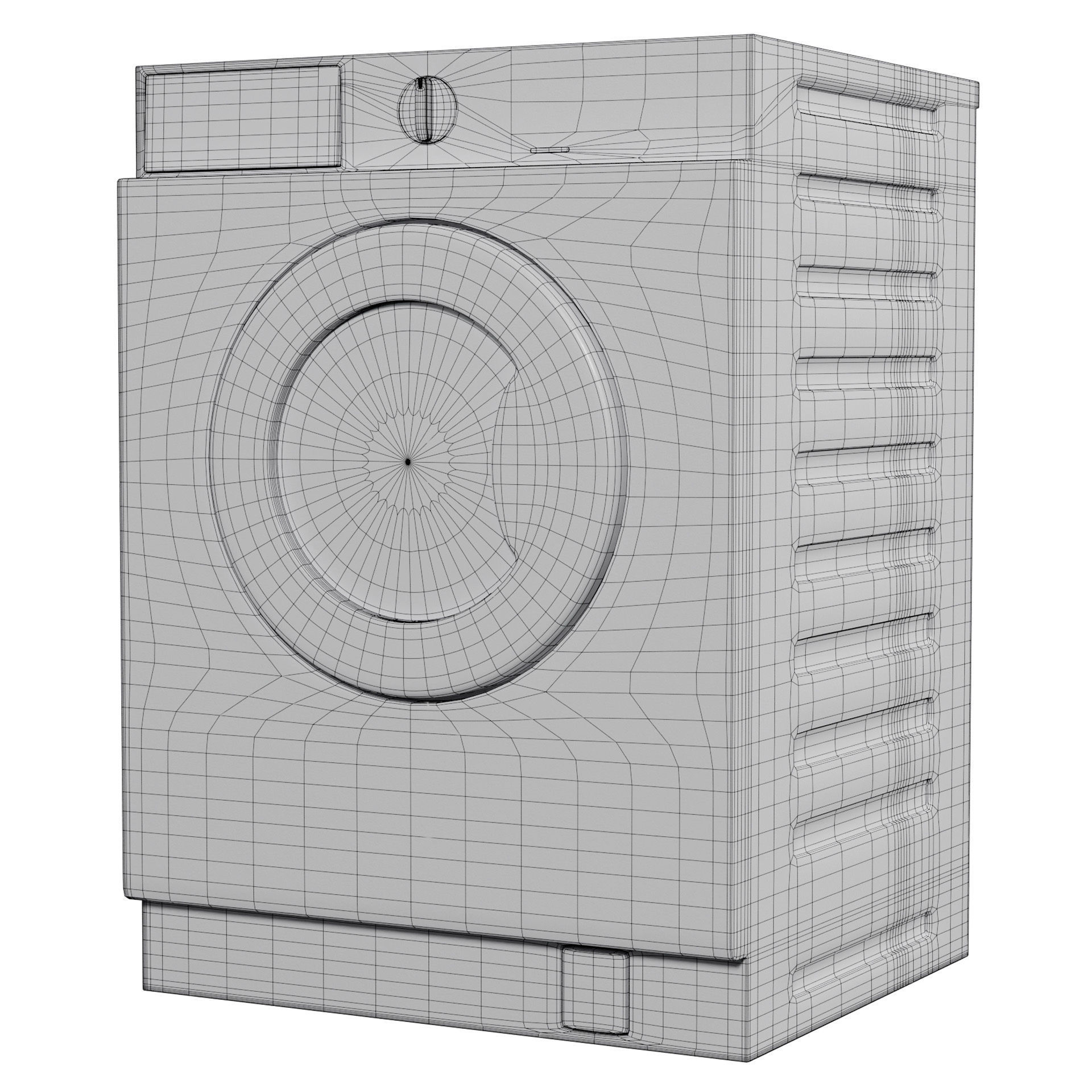 TVaTTAD Integrated washing machine free VR / AR / low-poly 3D model ...