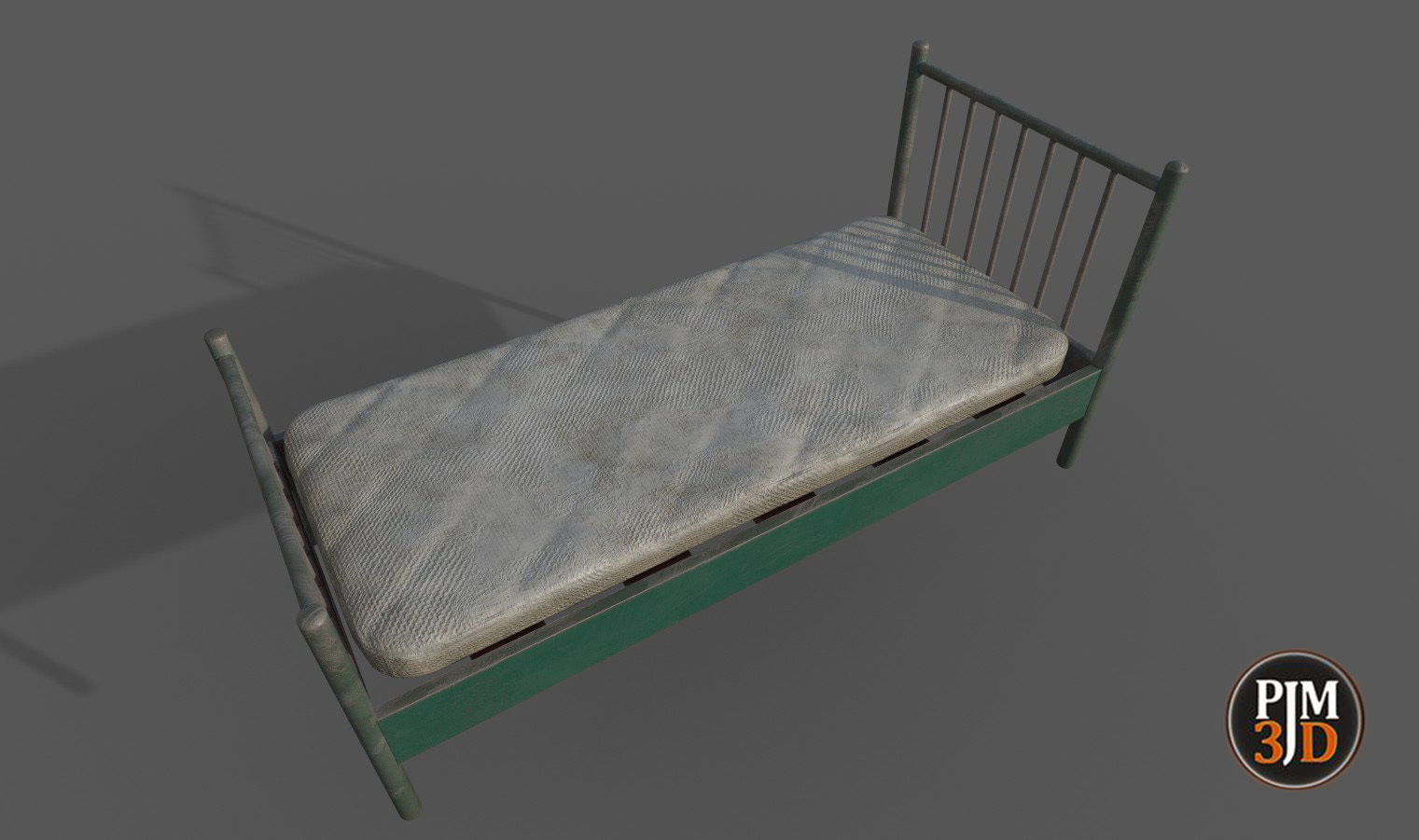 3D model Iron hospital bed V2 VR / AR / low-poly | CGTrader