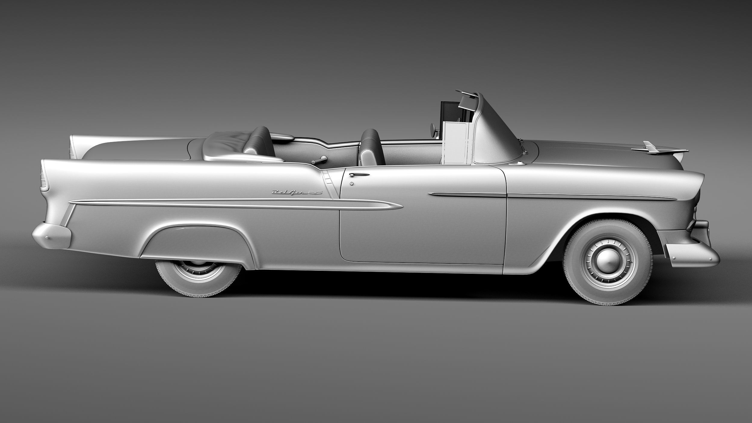 Chevrolet Bel Air Convertible 1955 3D model | CGTrader