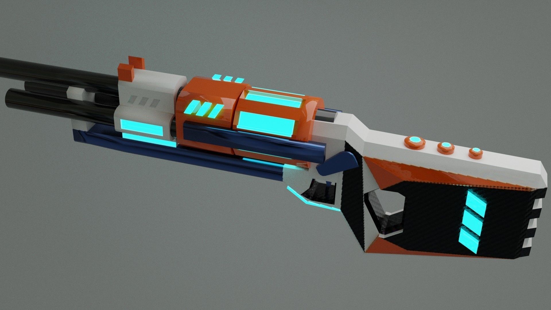 laser blaster free VR / AR / low-poly 3D model | CGTrader