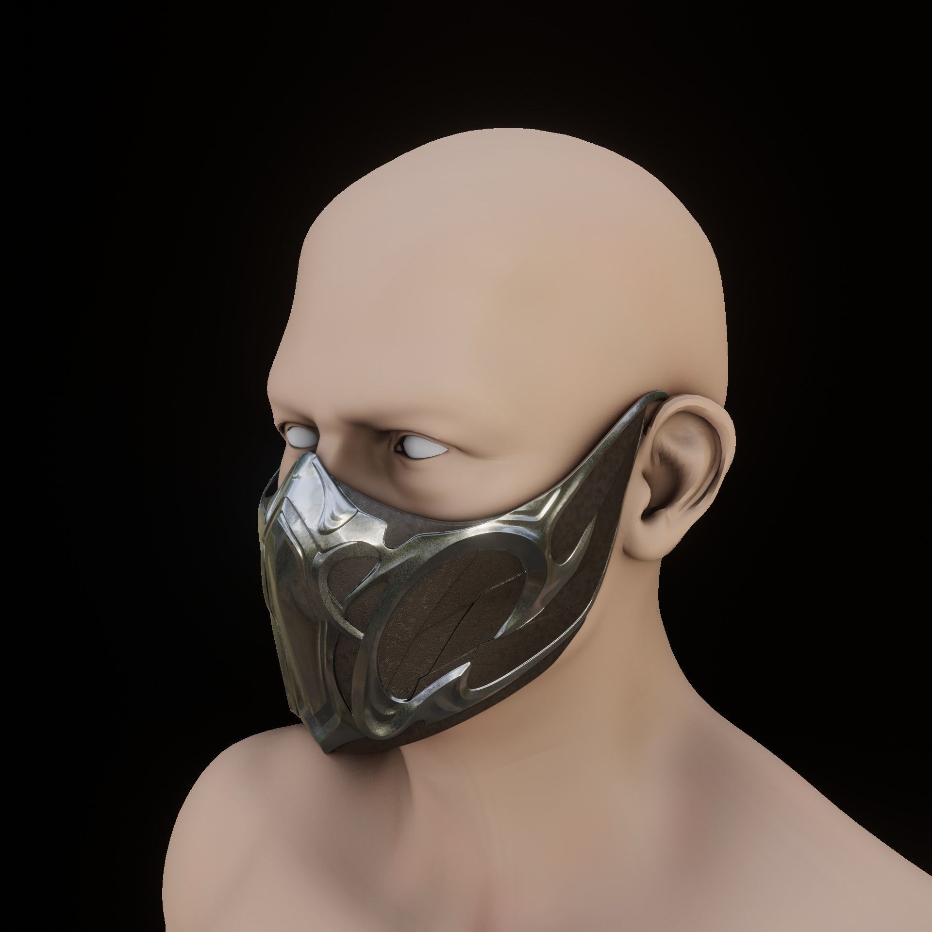 Sub Zero Mask Mortal Kombat 1 3D model 3D printable | CGTrader
