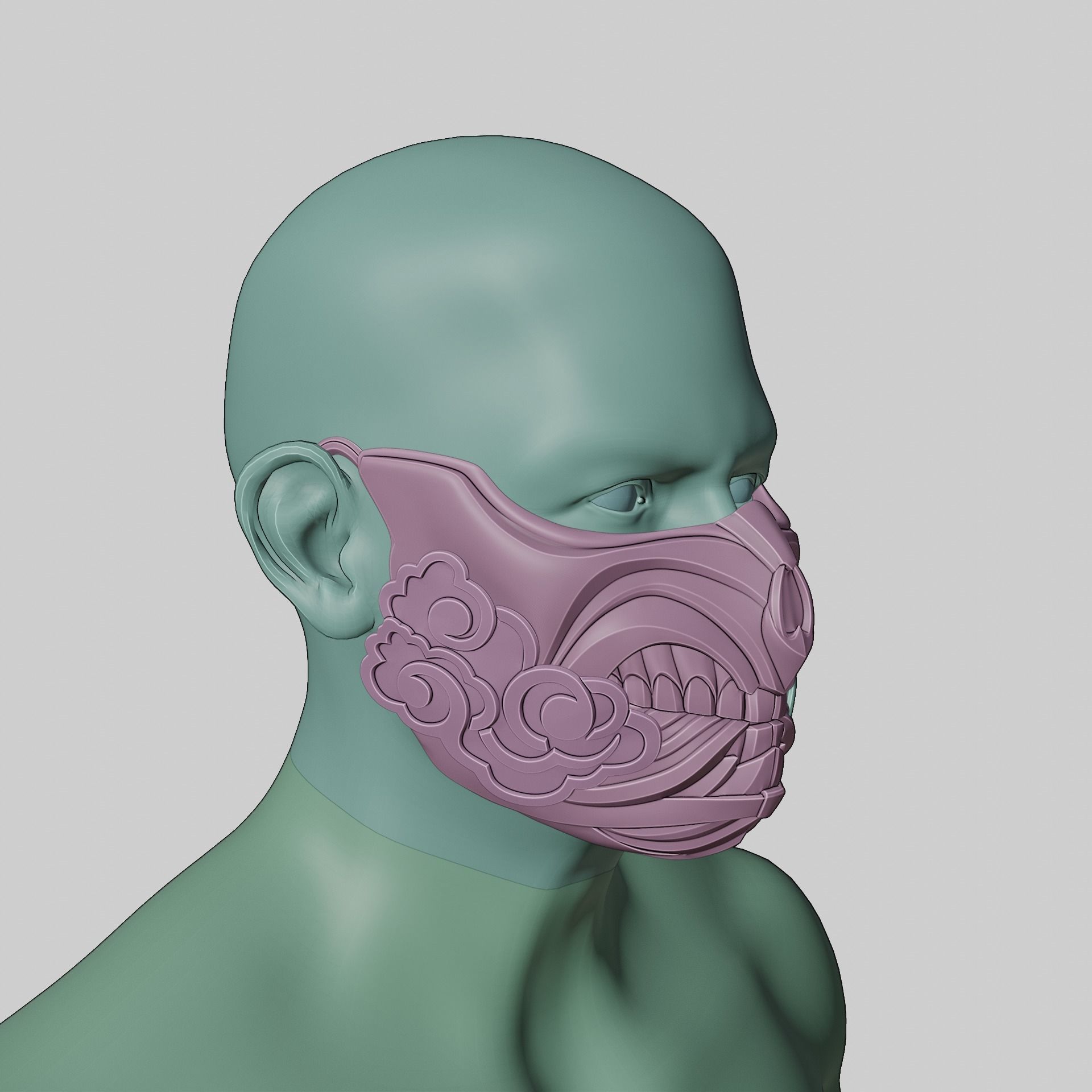 Sub Zero Skull Mask Mortal Kombat 1 3D model 3D printable | CGTrader