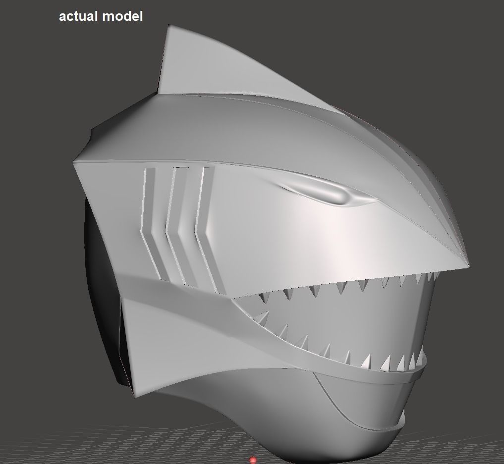 Power Rangers Wild Force Blue Ranger helmet 3D model 3D printable ...