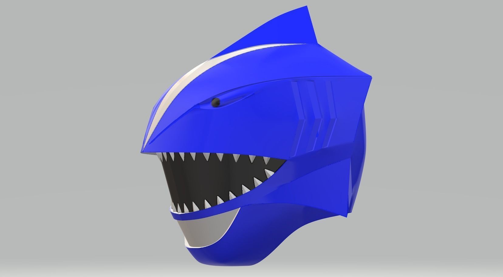 Power Rangers Wild Force Blue Ranger helmet 3D model 3D printable ...