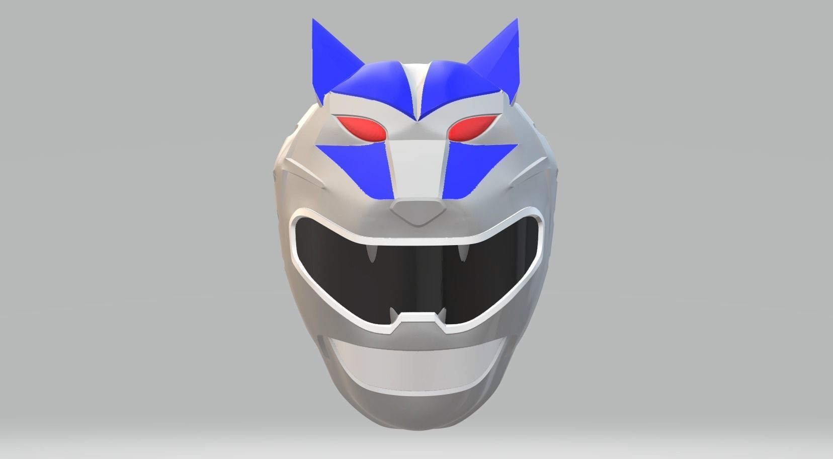 Power Rangers Wild Force Silver Ranger helmet Lunar Wolf Ranger 3D ...