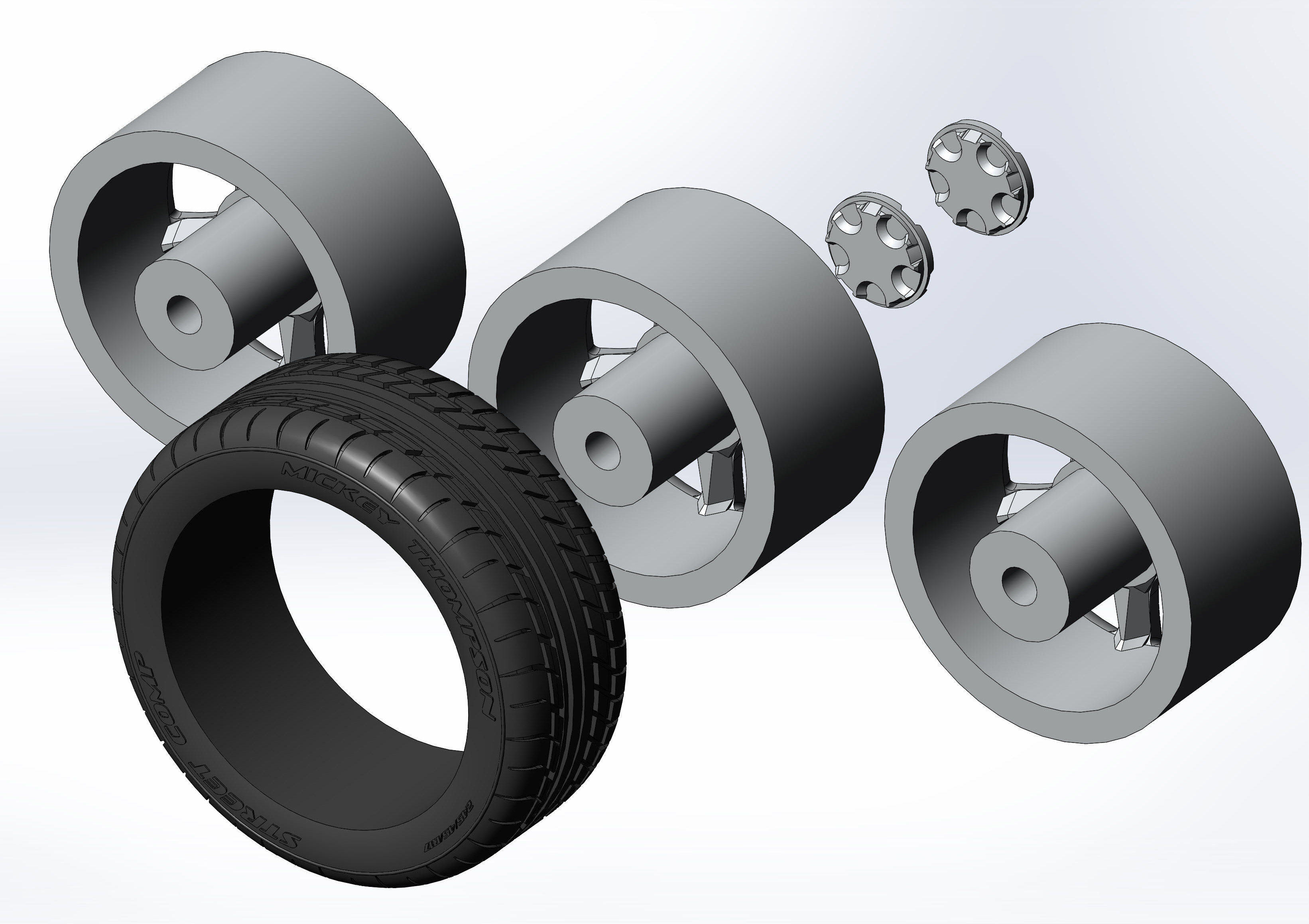 Wheel for scale model GT Mk4 1999-2000 3D model 3D printable | CGTrader