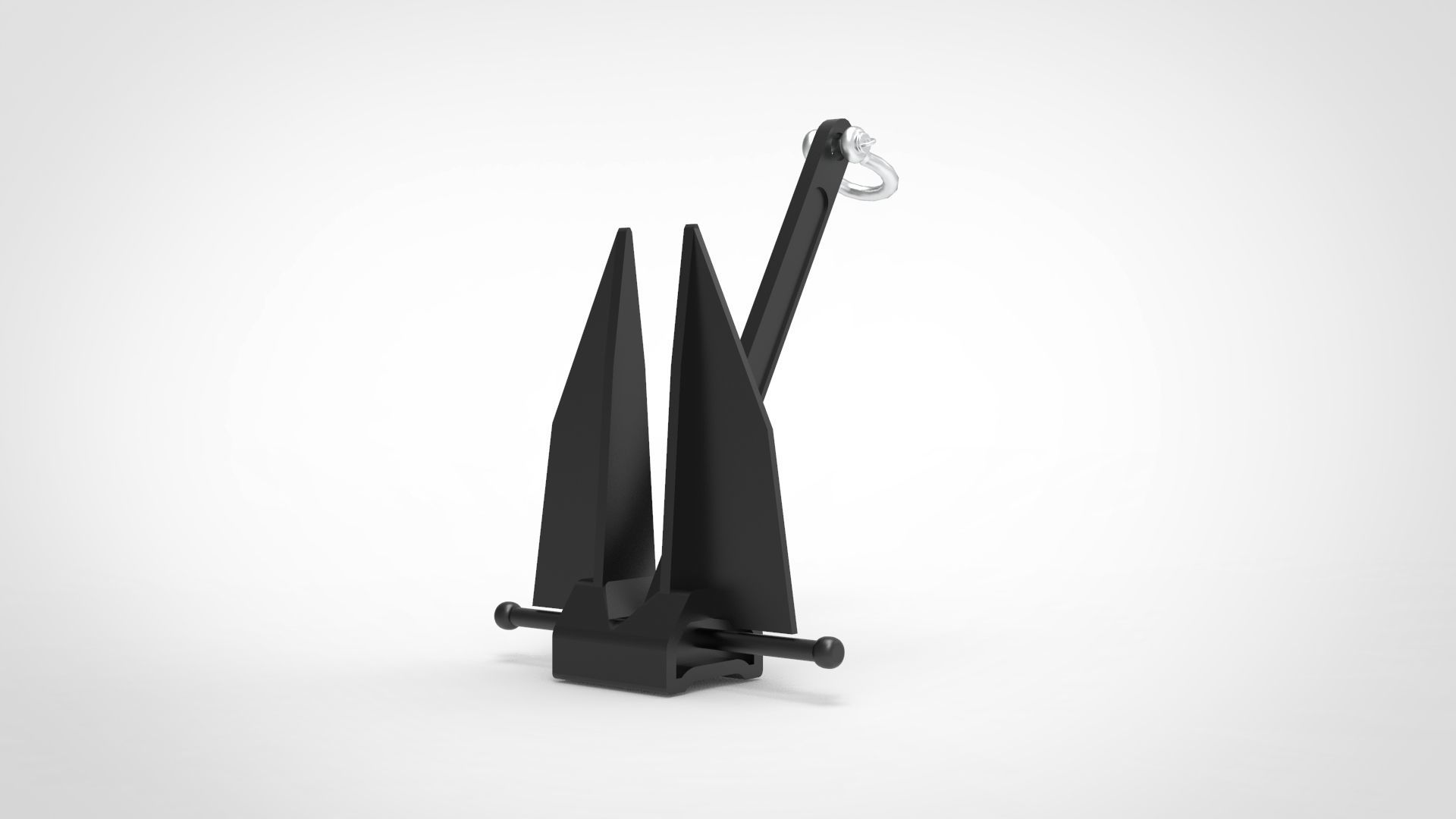 Stockless Anchor 3D model | CGTrader