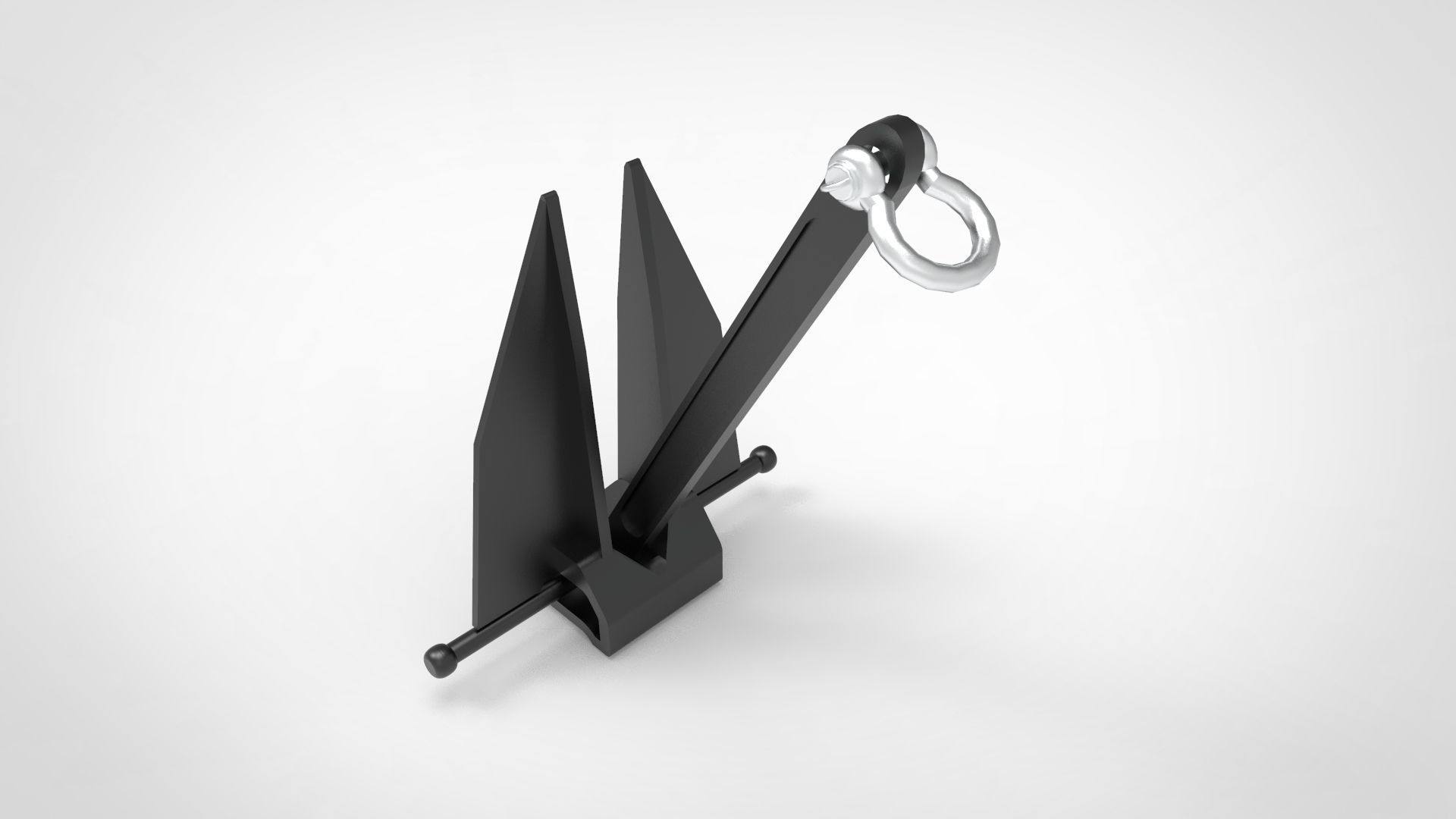 Stockless Anchor 3D model | CGTrader