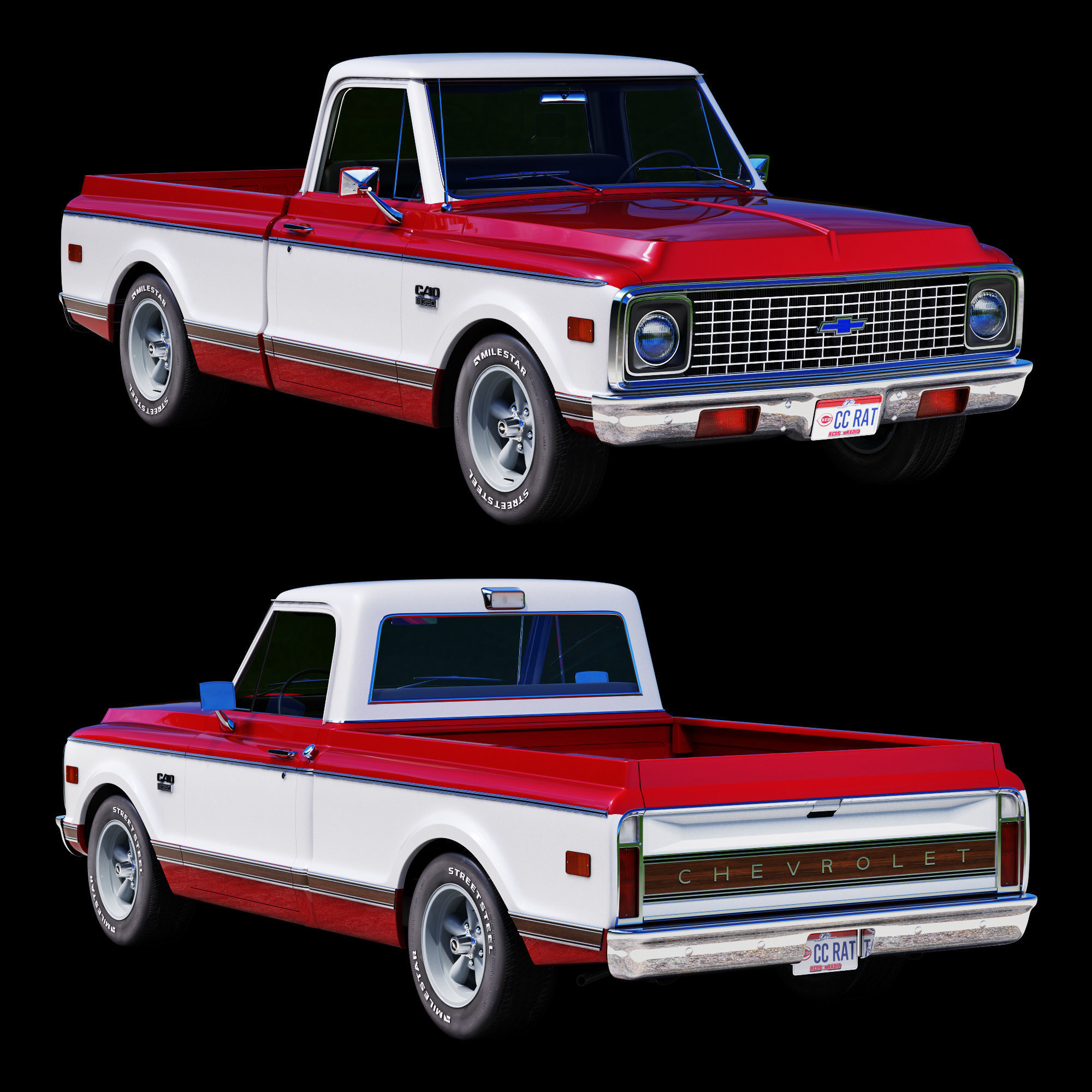 Chevrolet C10 1971 3D model | CGTrader