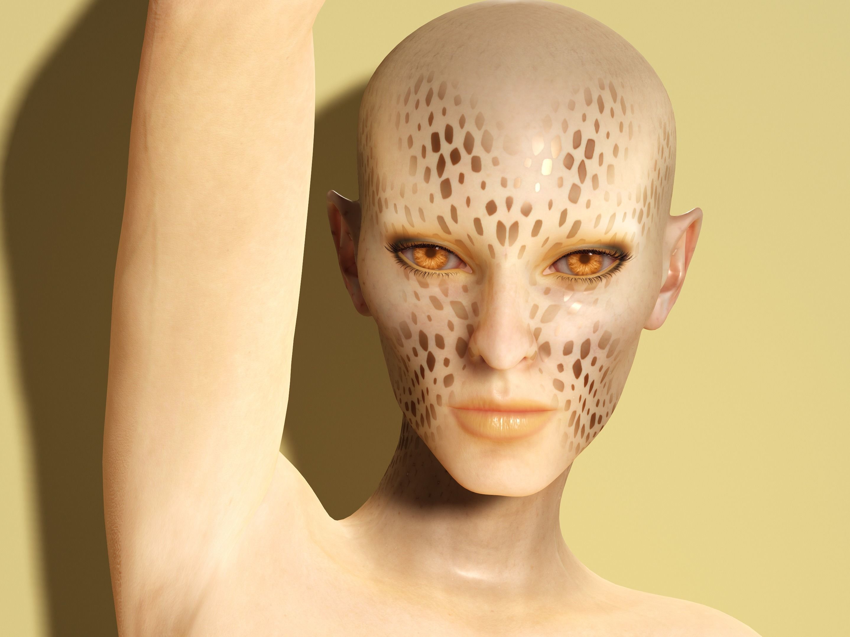 3D model Nyxie- Female Alien Character VR / AR / low-poly | CGTrader